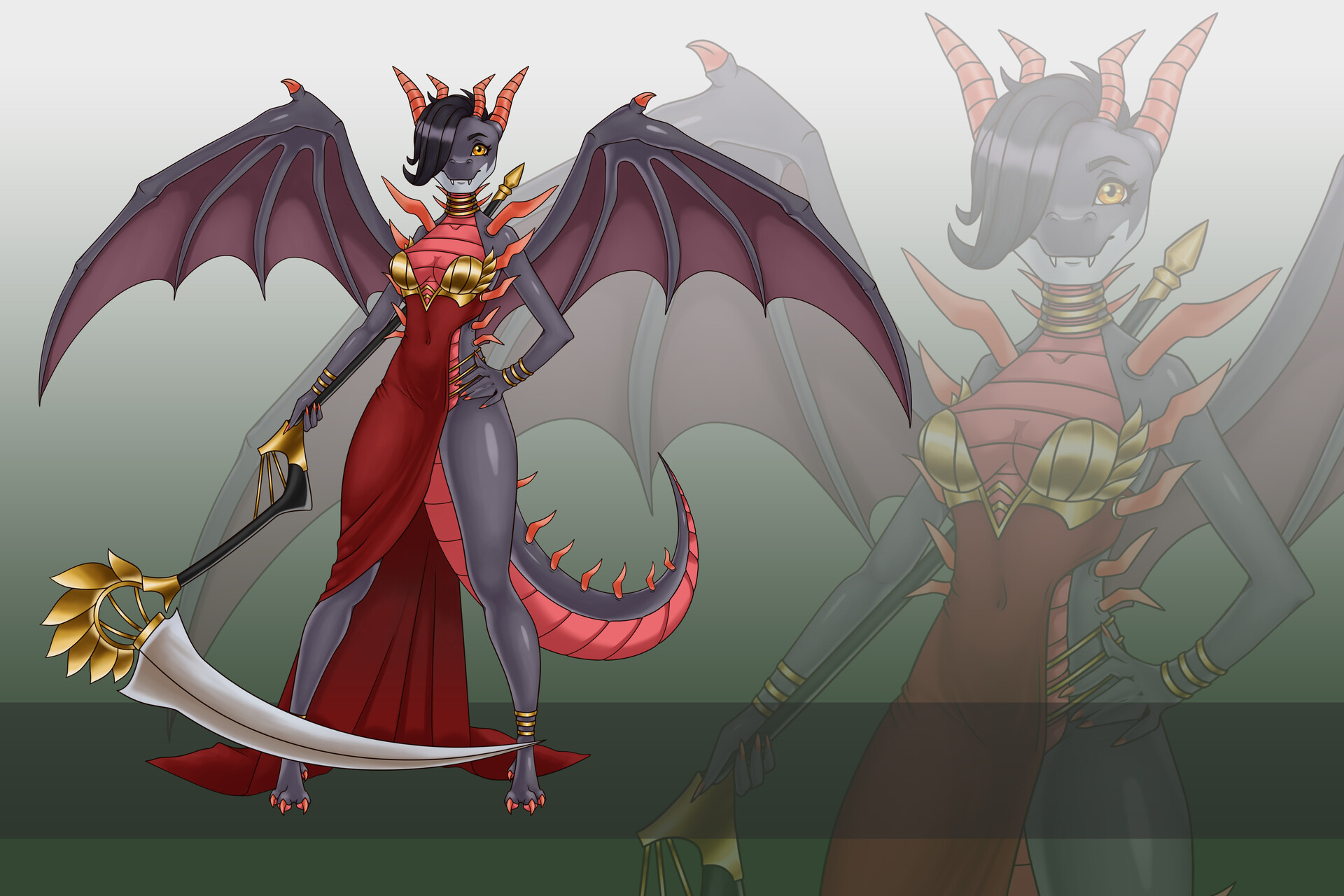 ArtStation - Dragon girl [Commission]