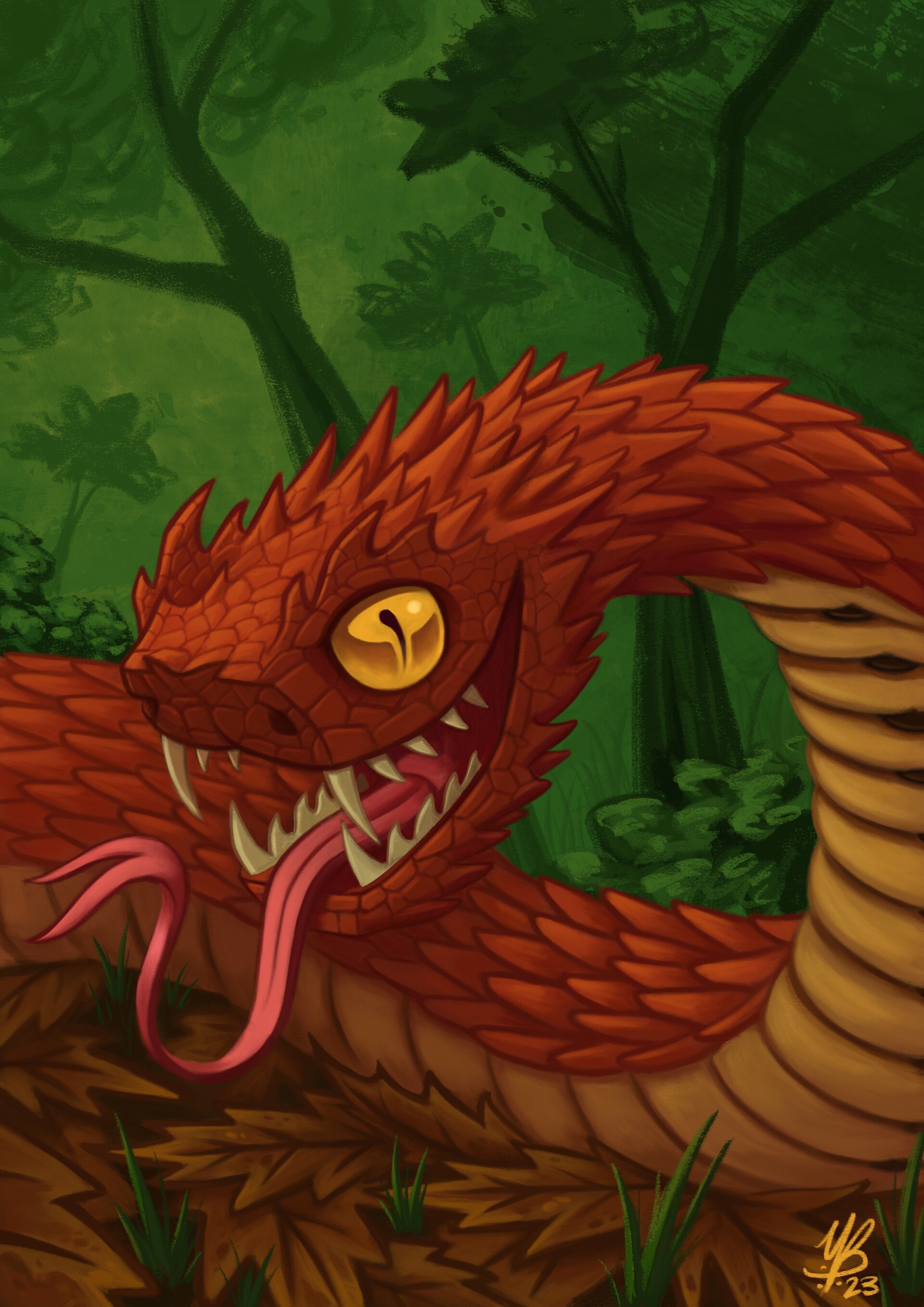 ArtStation - Fire Snake