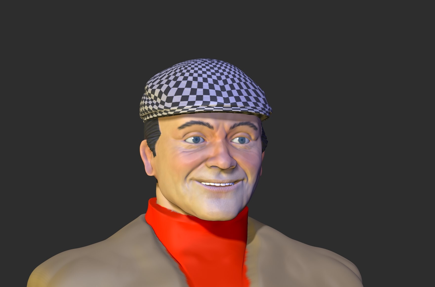 ArtStation - Bust model practice of Derek Trotter