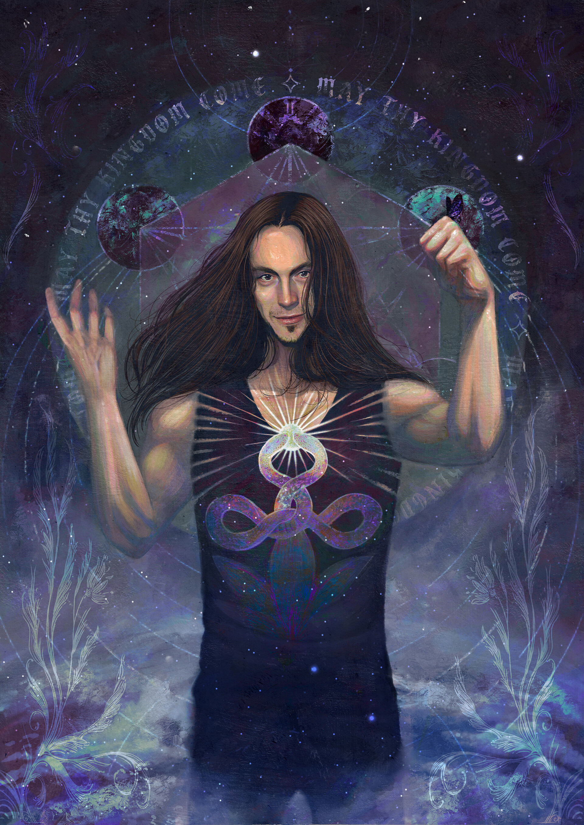 ArtStation - A new age dawns - portrait of Mark Jansen