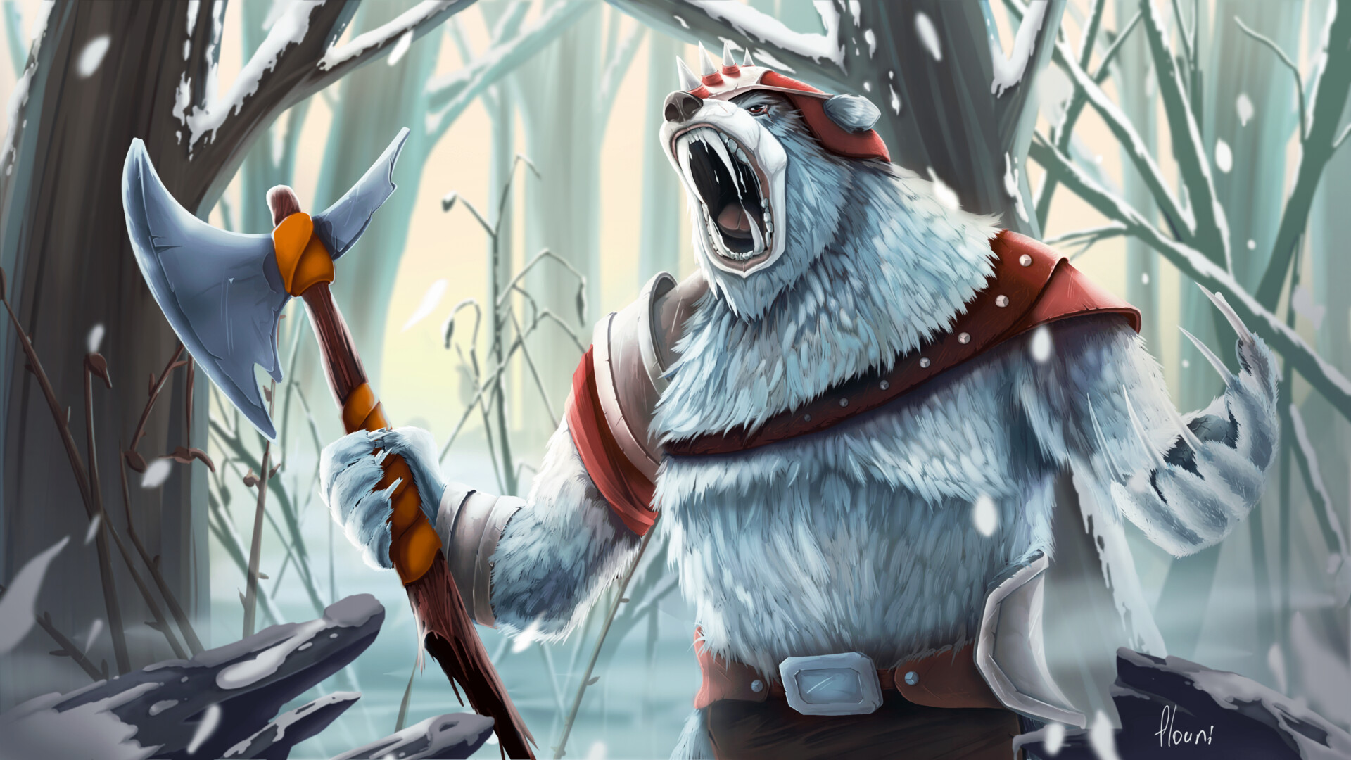 ArtStation - Bear in a medieval setting