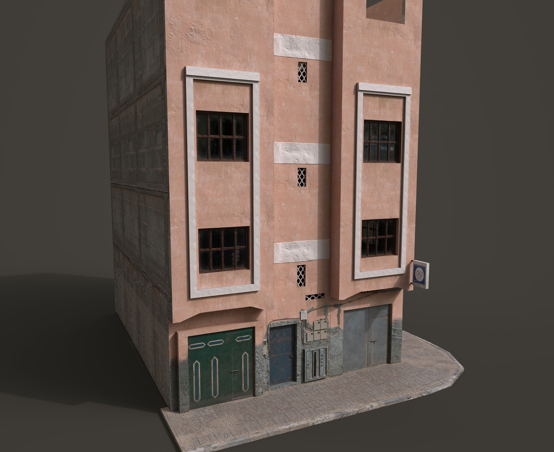 ArtStation - 3D rendered visualization of Moroccan building