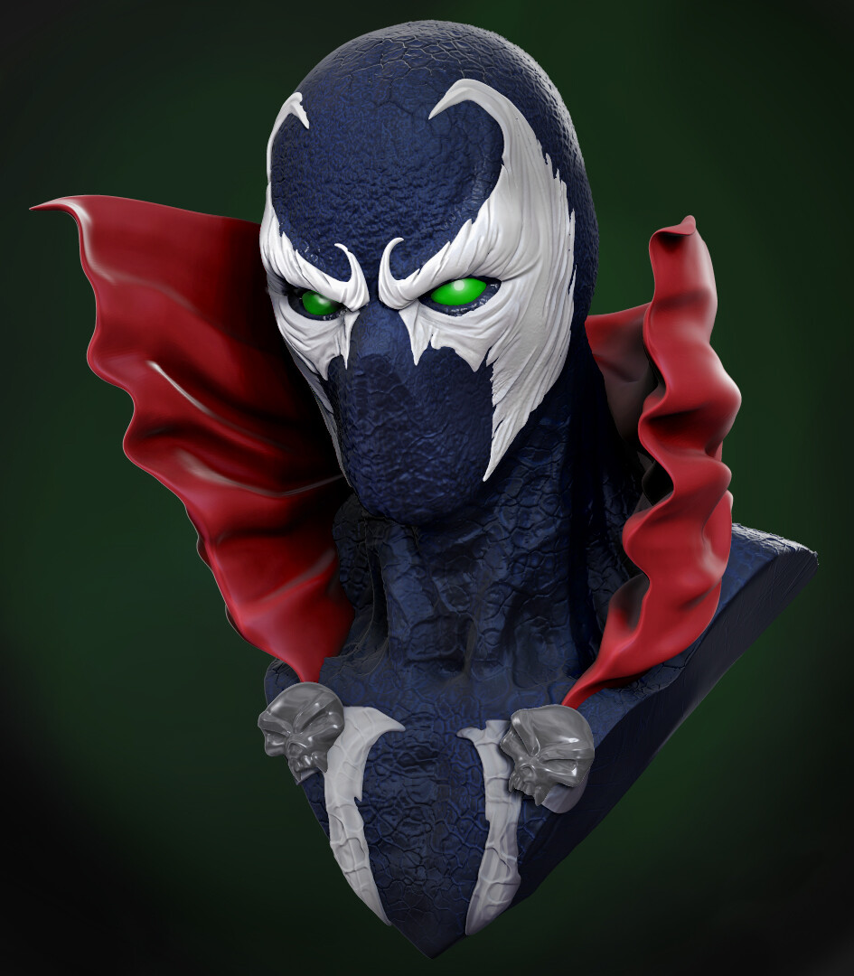 ArtStation - Spawn Bust render learning