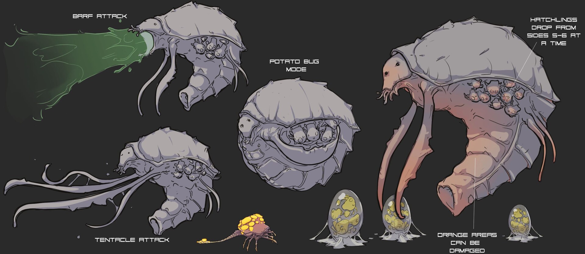 ArtStation - Hive monster +attacks