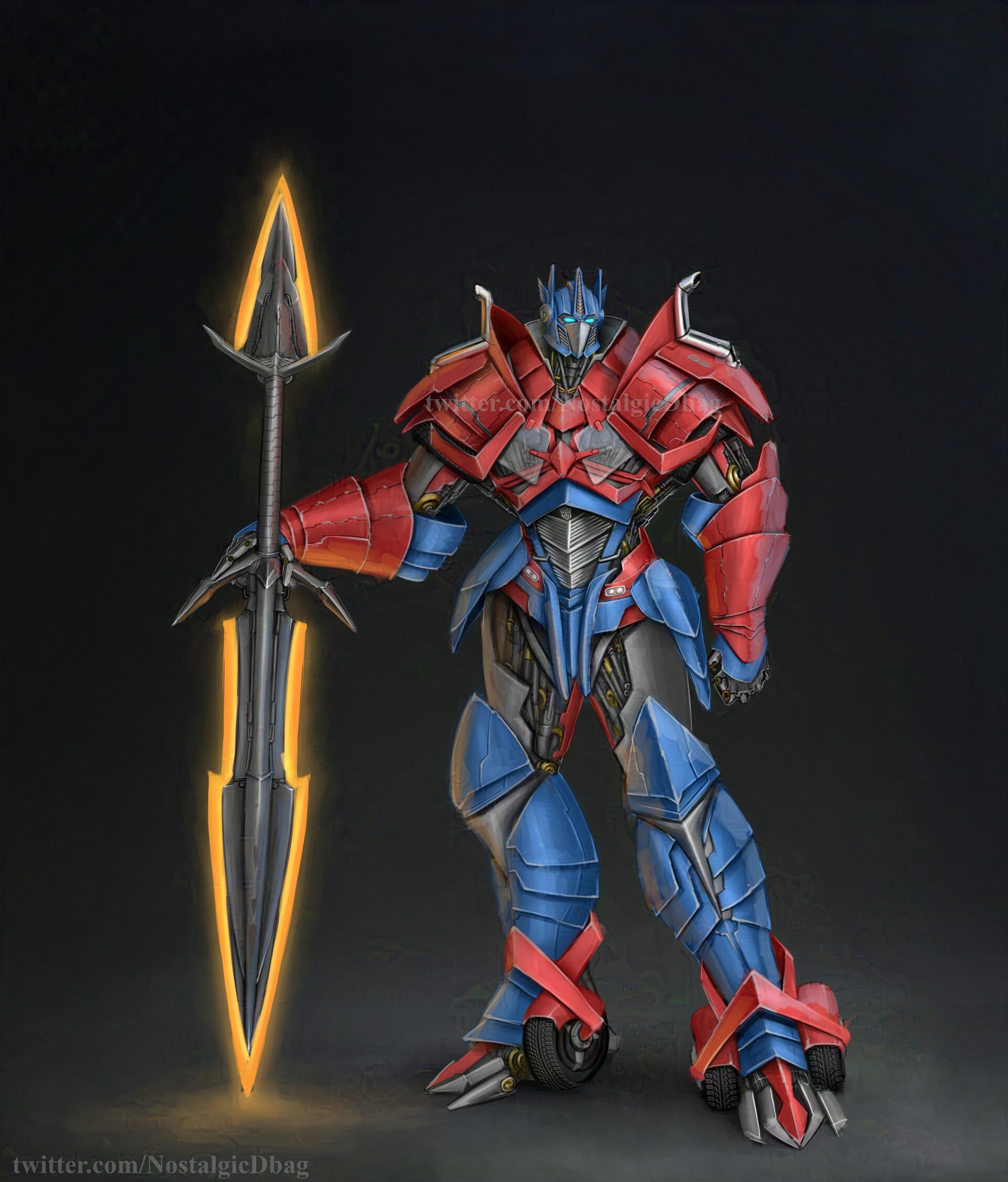ArtStation - Paladin/Knight Optimus Prime - Concept