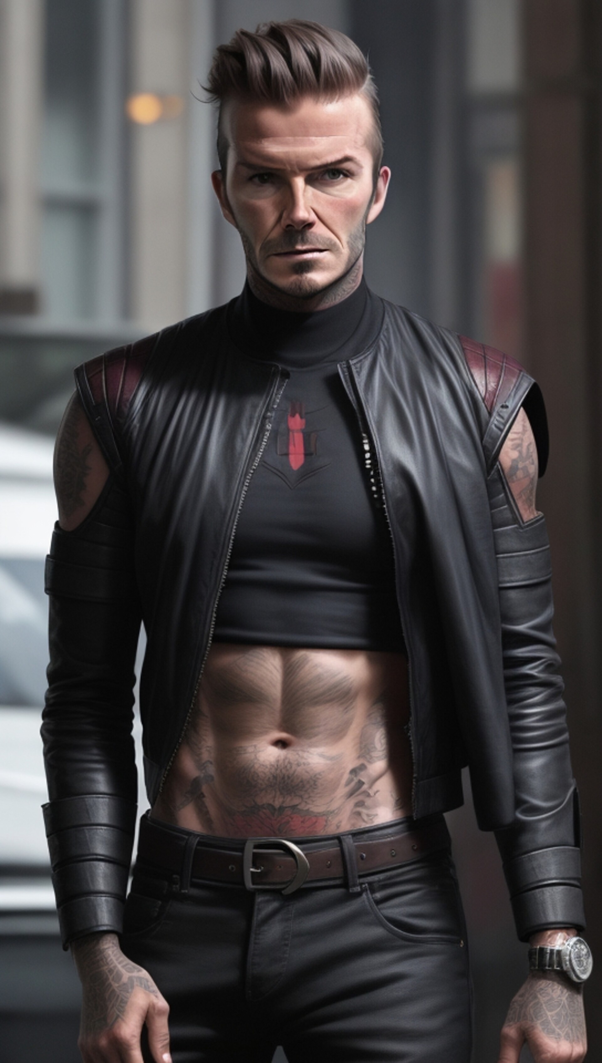 ArtStation - David Beckham as superhero cinematic realistic