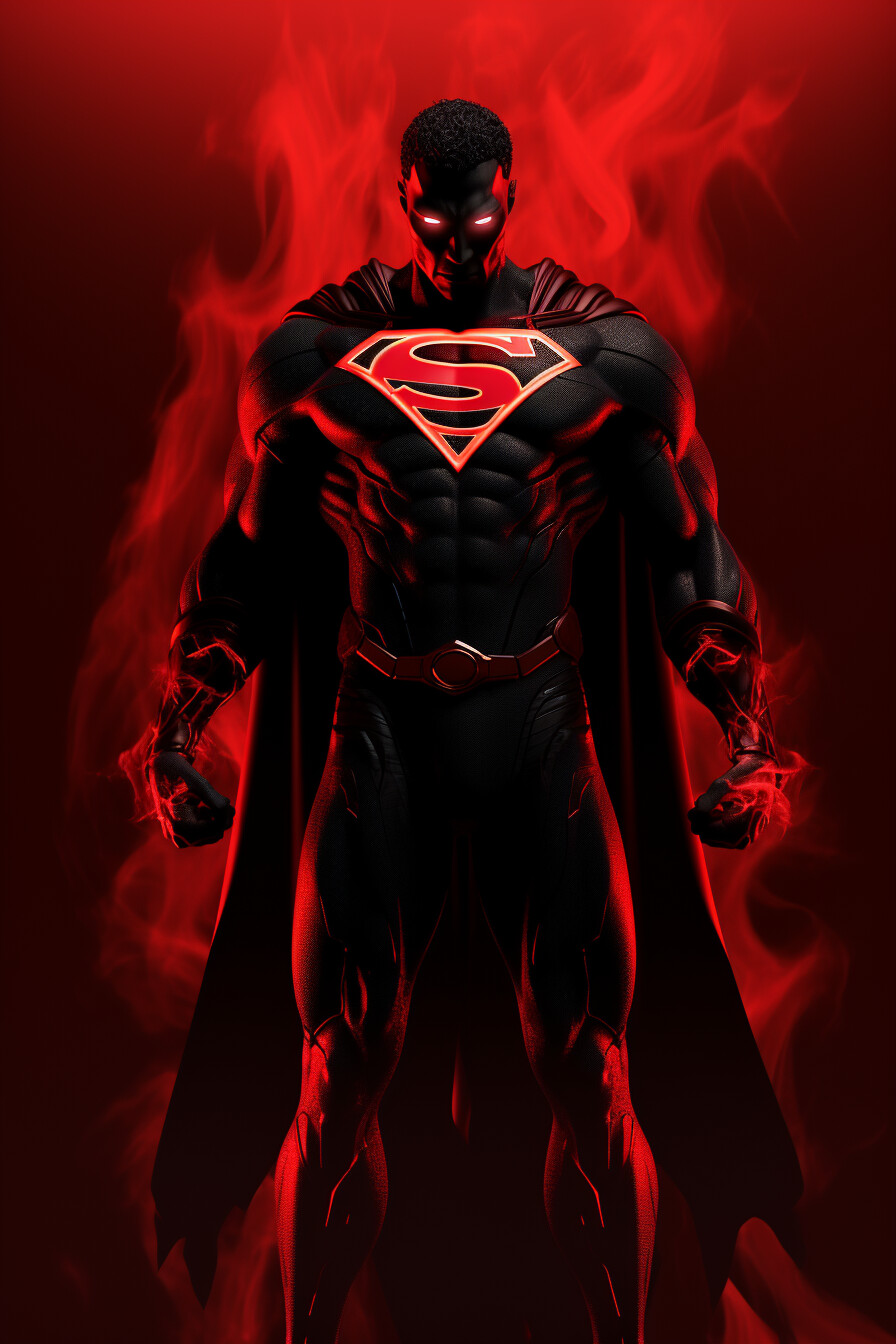 AImid digitalart - DC Character Demon Version of Superman