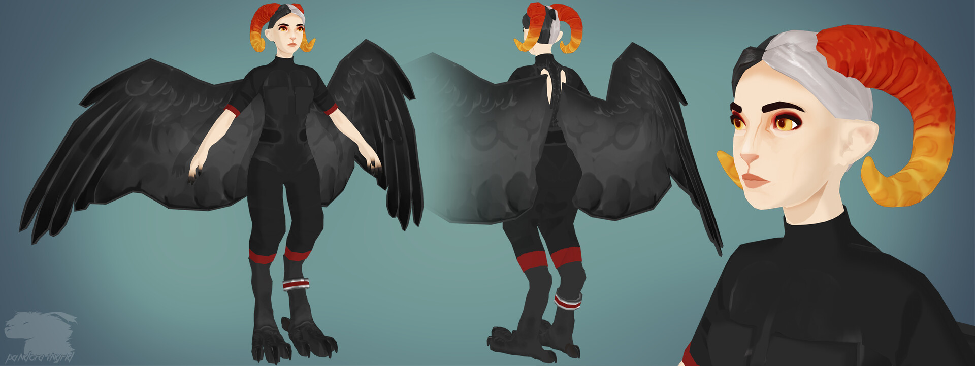 ArtStation - Handpainted 3D model for Pandora