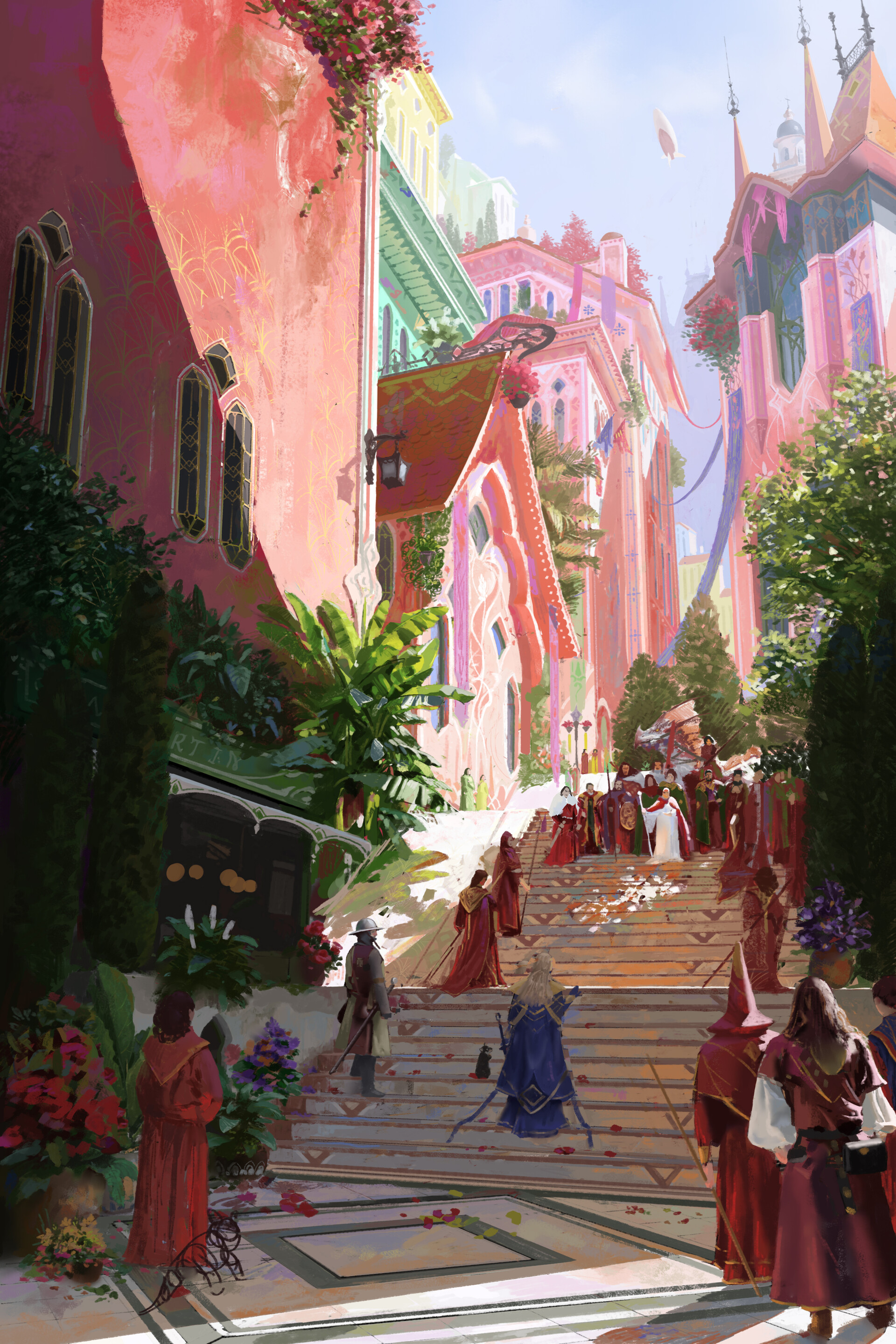 ArtStation - 个人项目：幻想欧洲小镇-世界观补充 Personal Project: Fantasy European Town ...