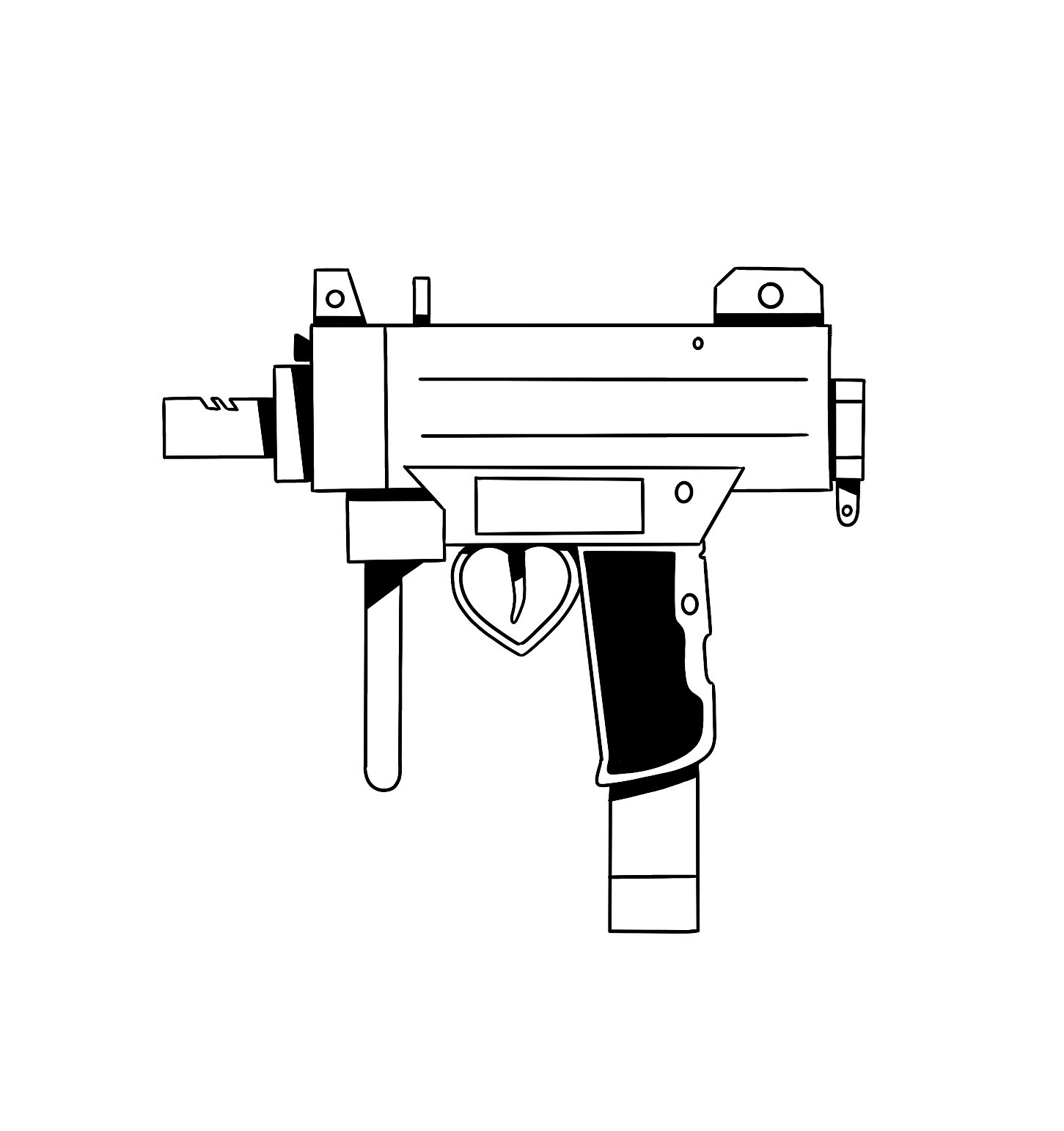 Uzi Drawing