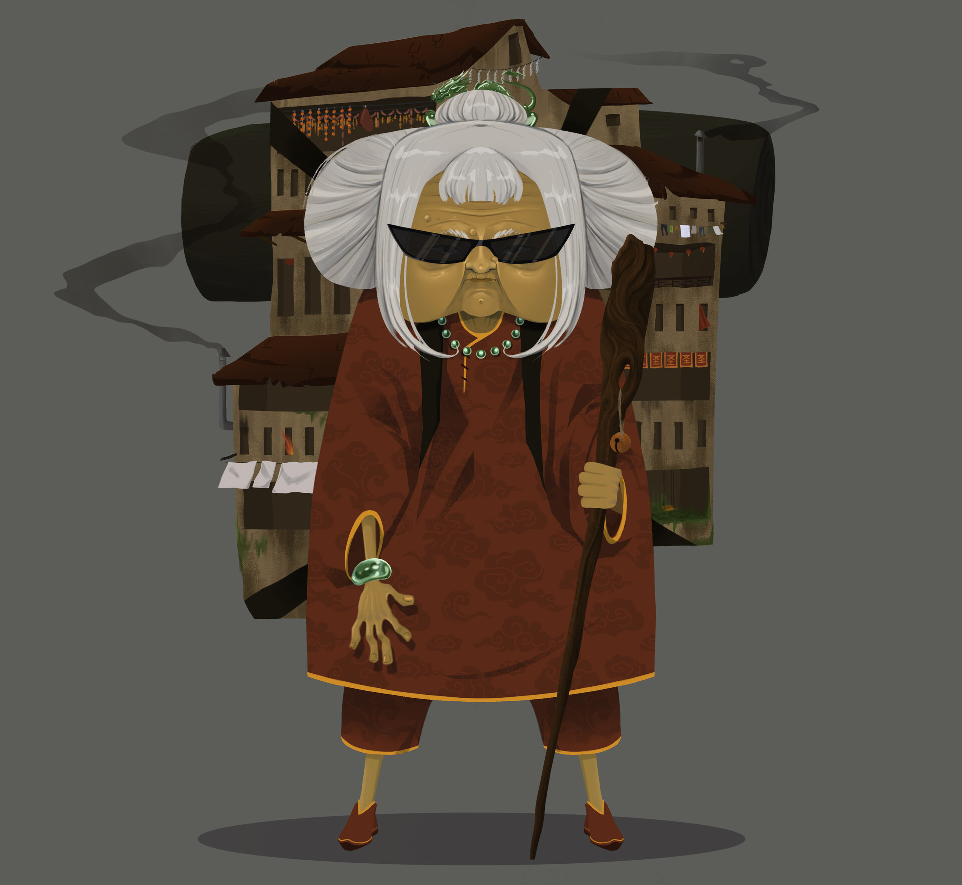 ArtStation - Mysterious merchant lady