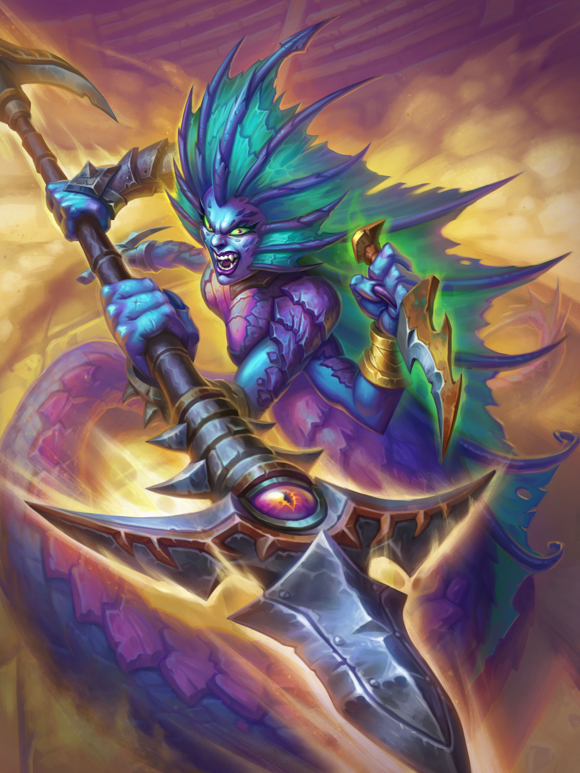 ArtStation - Hearthstone Minion Card | Daggerspine Thrasher