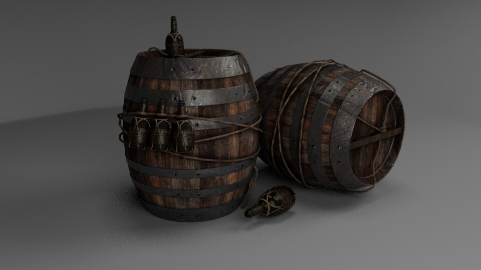 ArtStation - "Hyperreal Barrel: Lifelike 3D Model Showcase"