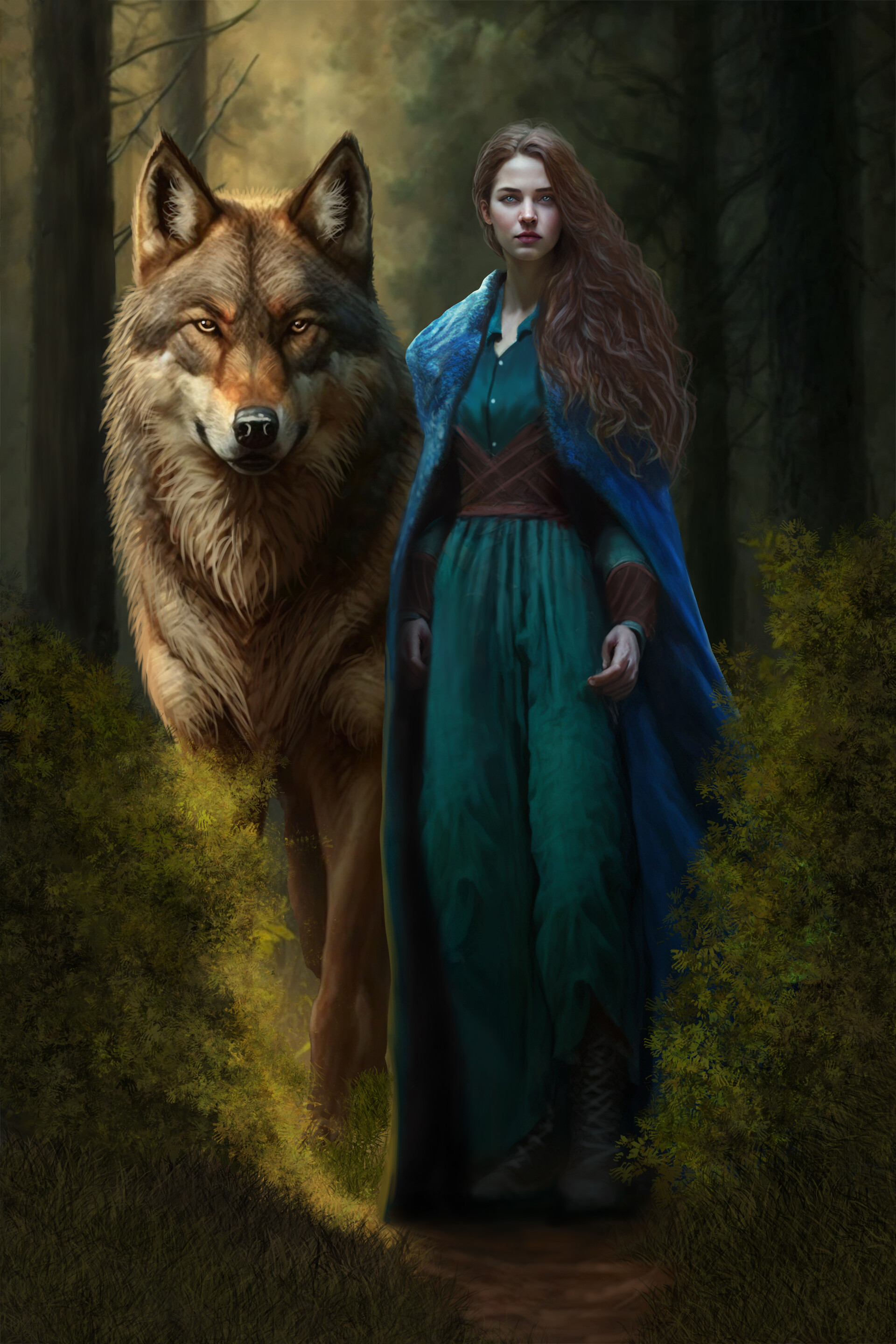 ArtStation - The Witch and The Wolf