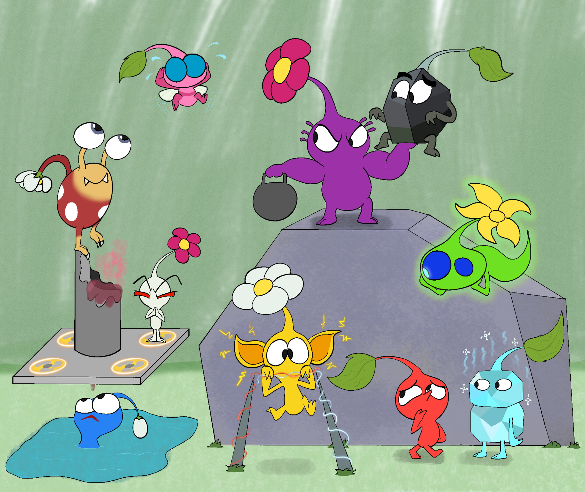 ArtStation - The Pikmin Family