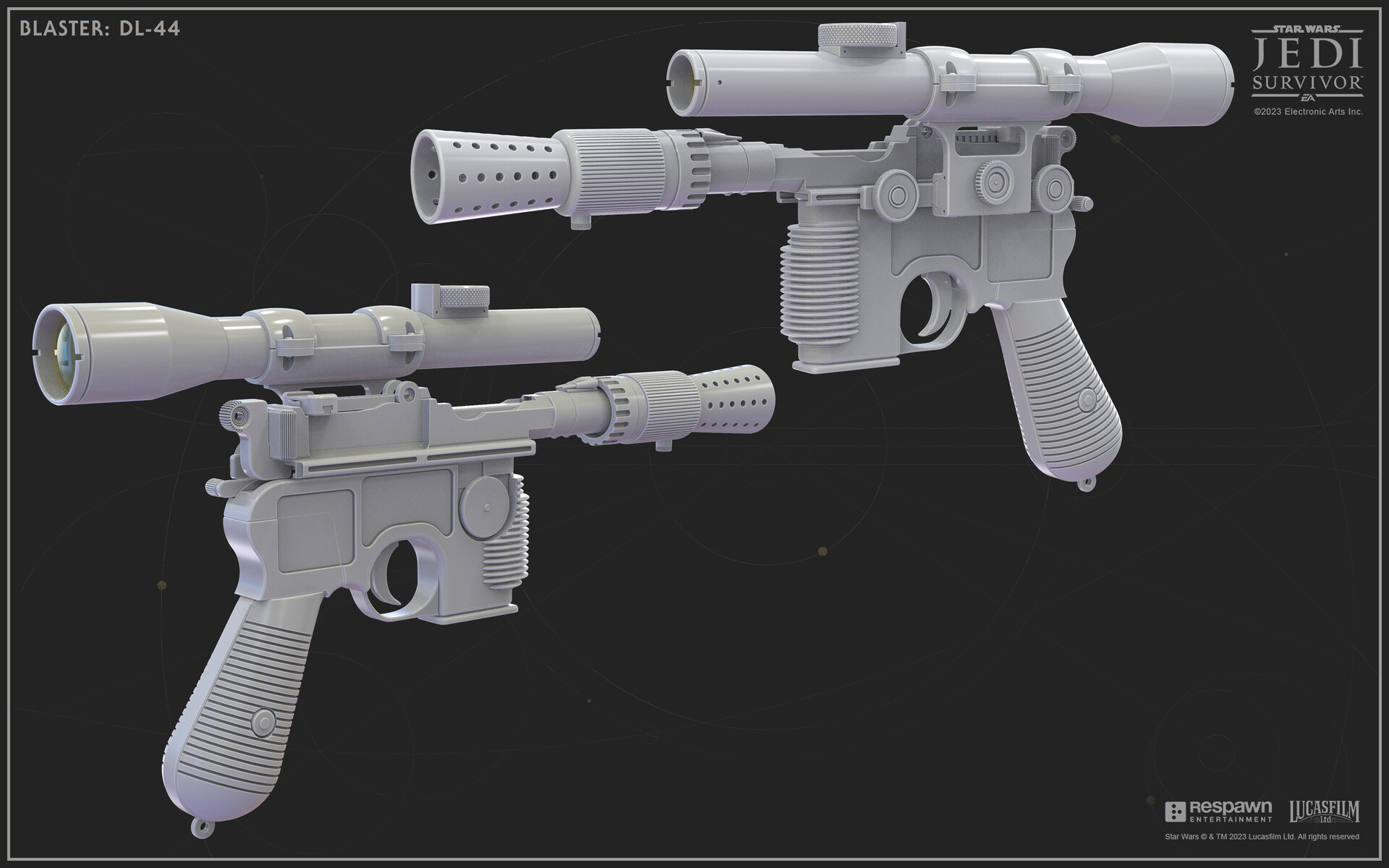 ArtStation Jedi: Survivor DL-44 Blaster Textures, 46% OFF