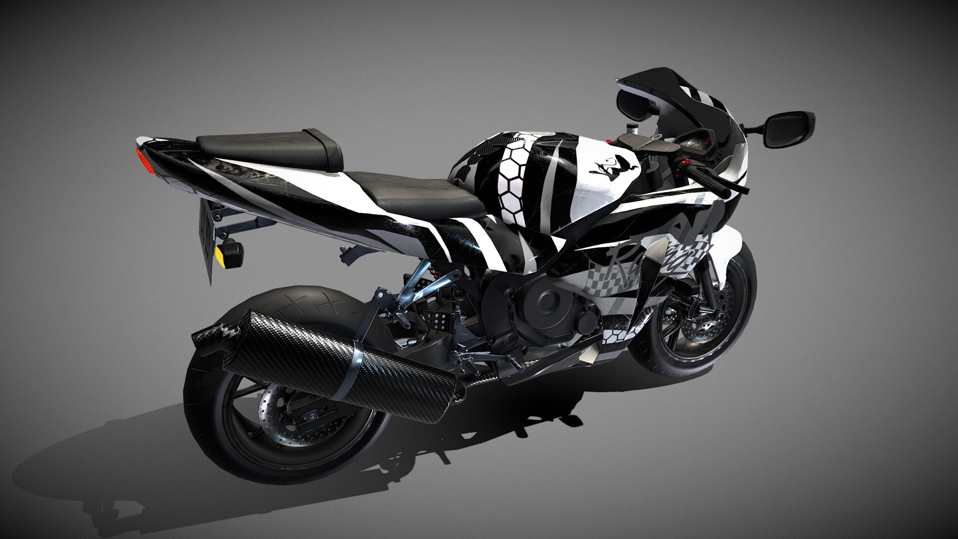 Pieter Ferreira - speed bike rigged fully animated