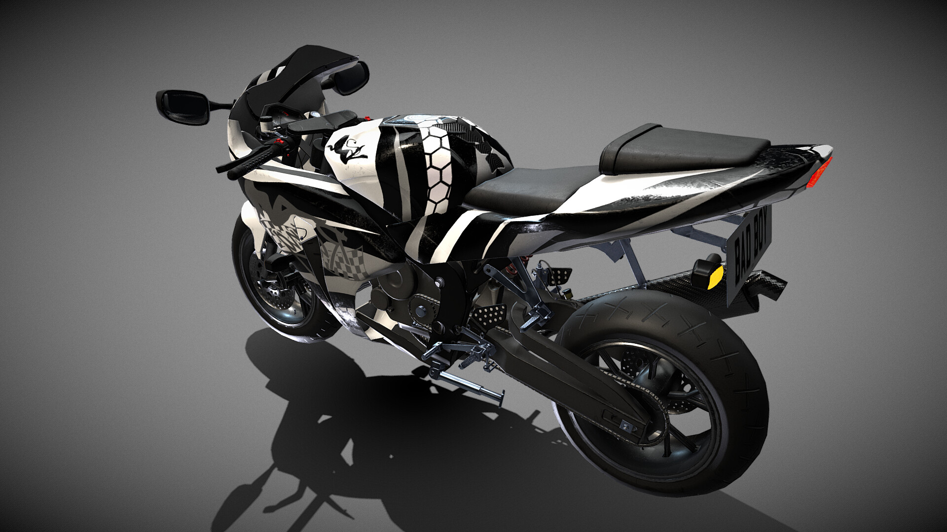 Pieter Ferreira - speed bike rigged fully animated