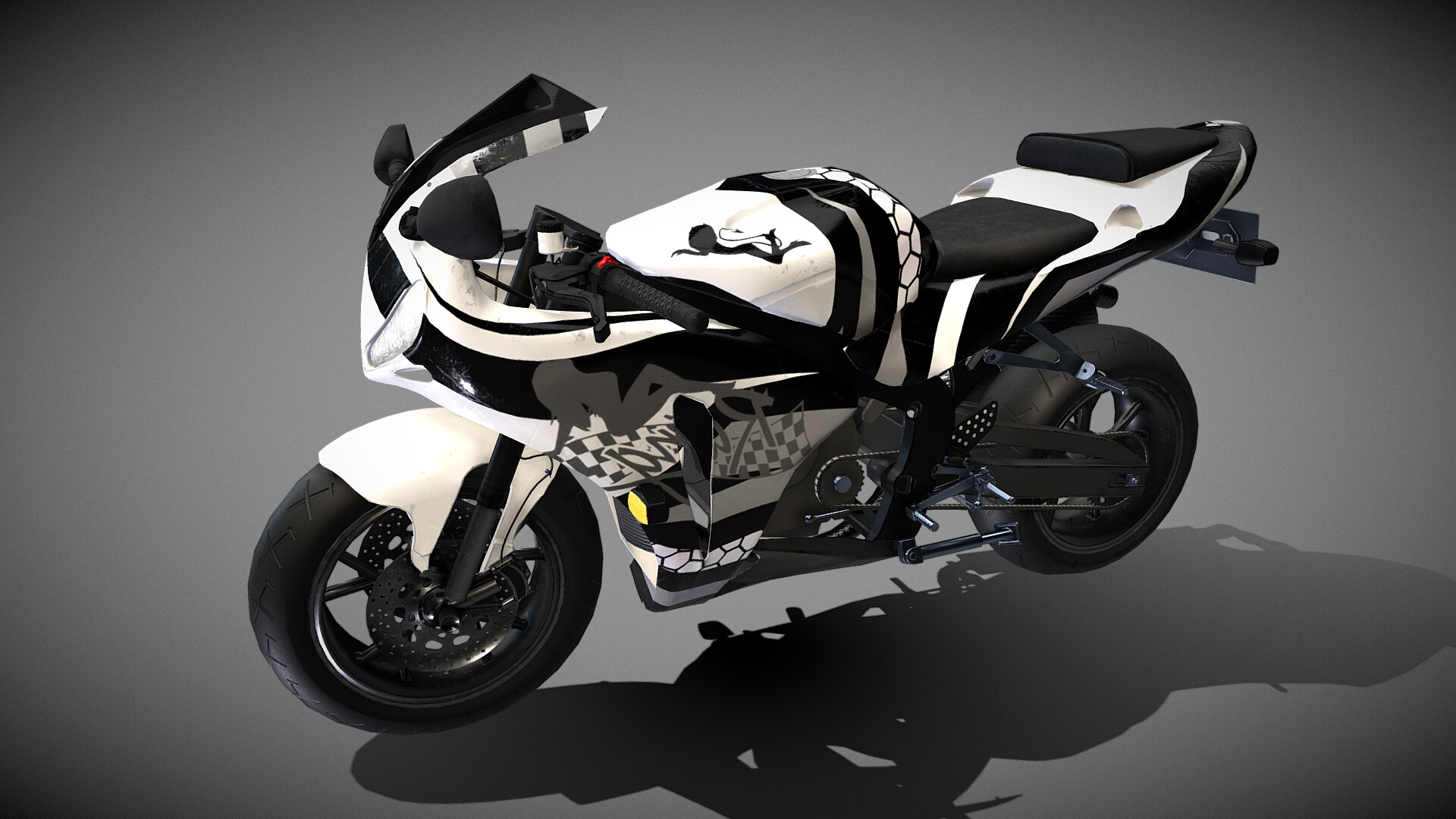 Pieter Ferreira - speed bike rigged fully animated
