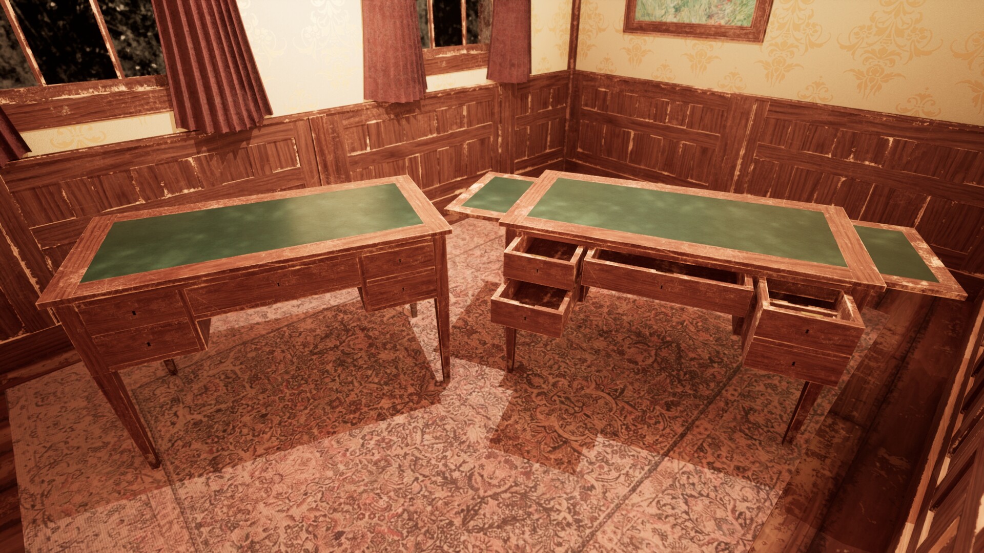 ArtStation - Early 1900s Writing Desk