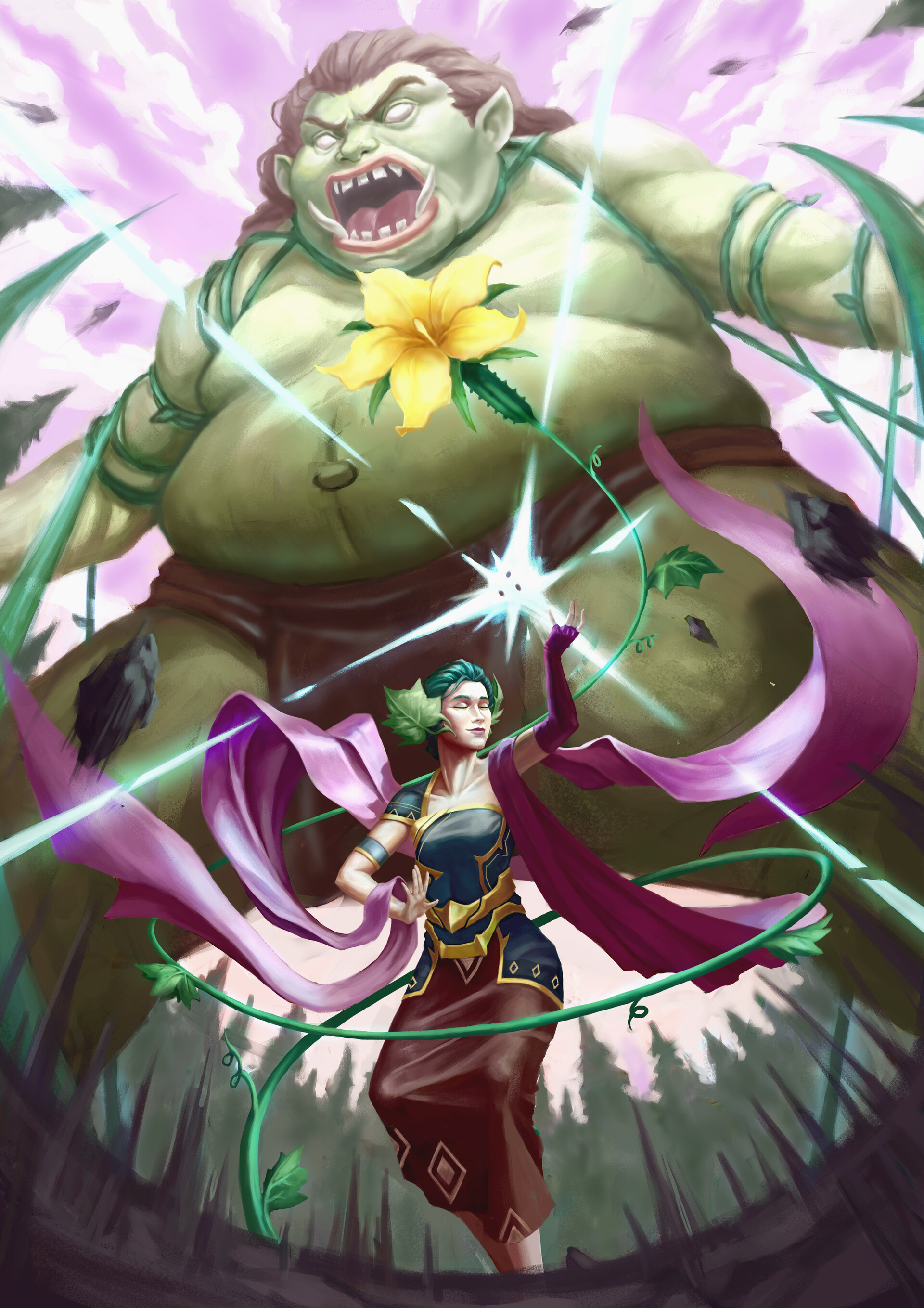 ArtStation - Timun Mas // Sometimes the Past is Catching Up with You.