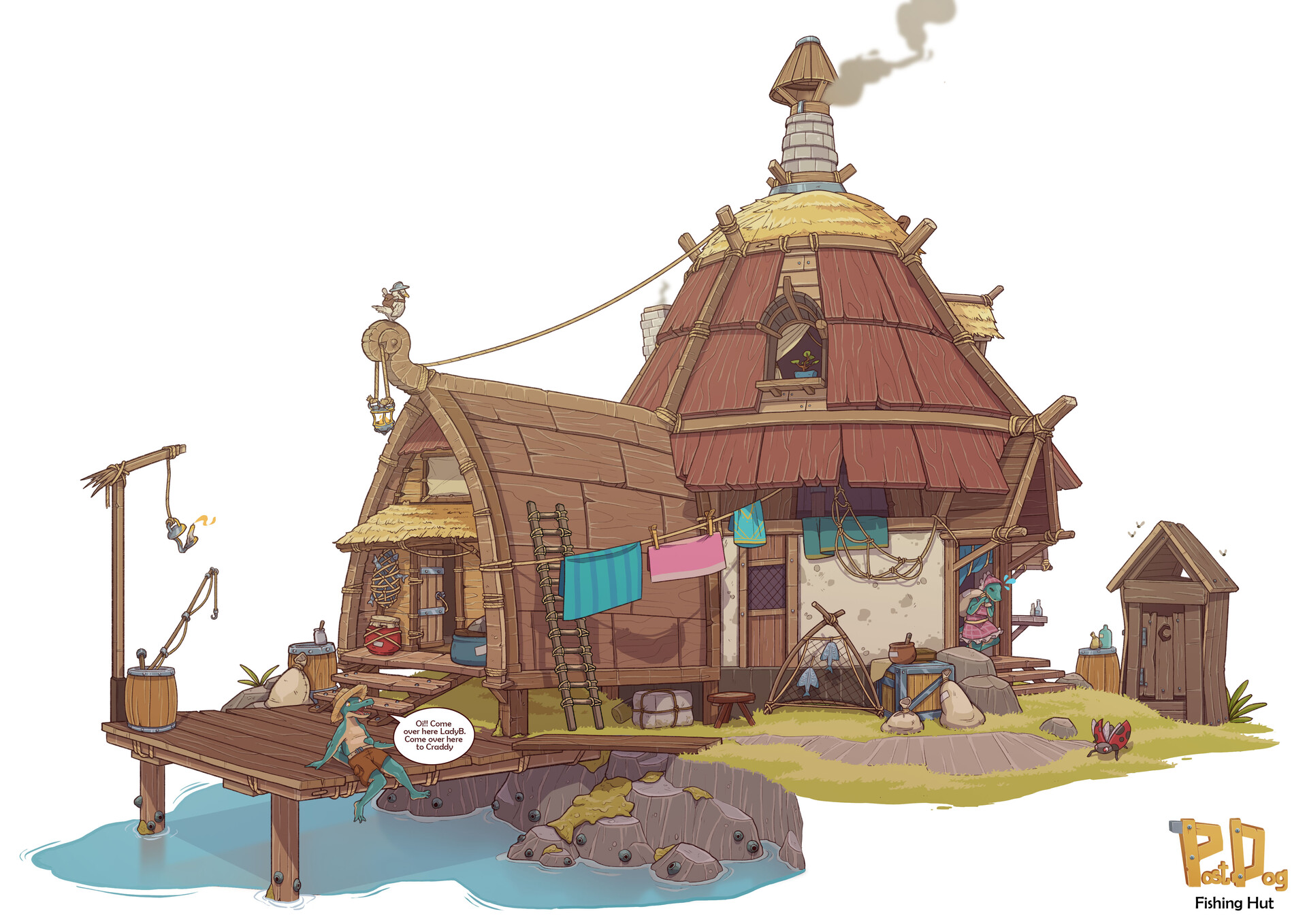 ArtStation - A Fishing Hut
