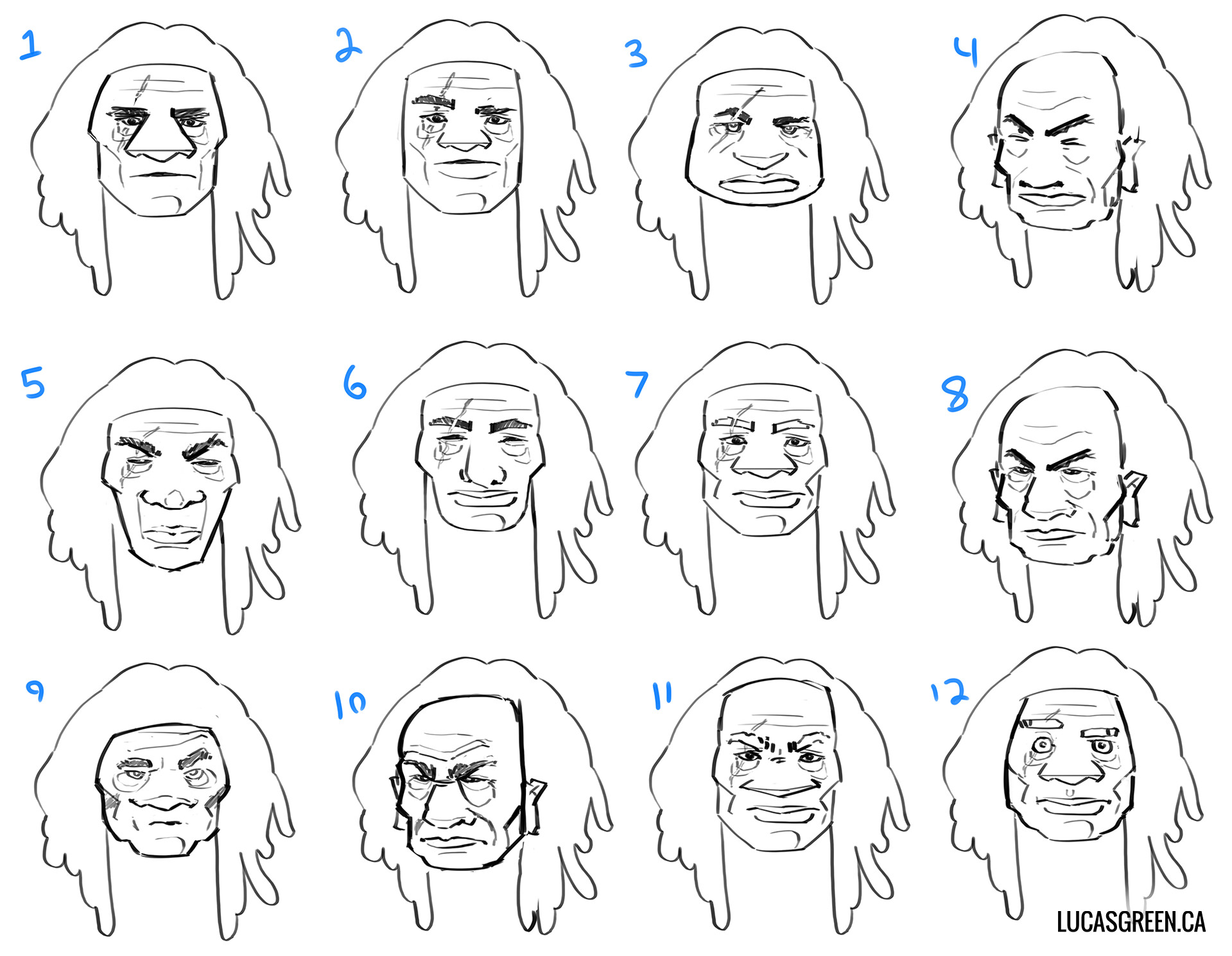 Lucas Green - King Warrior - Kosugi Character Design