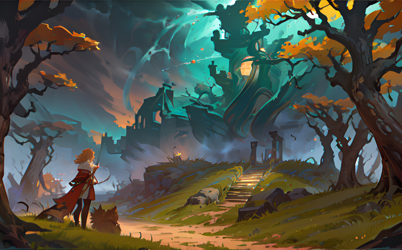 ArtStation - forest scene