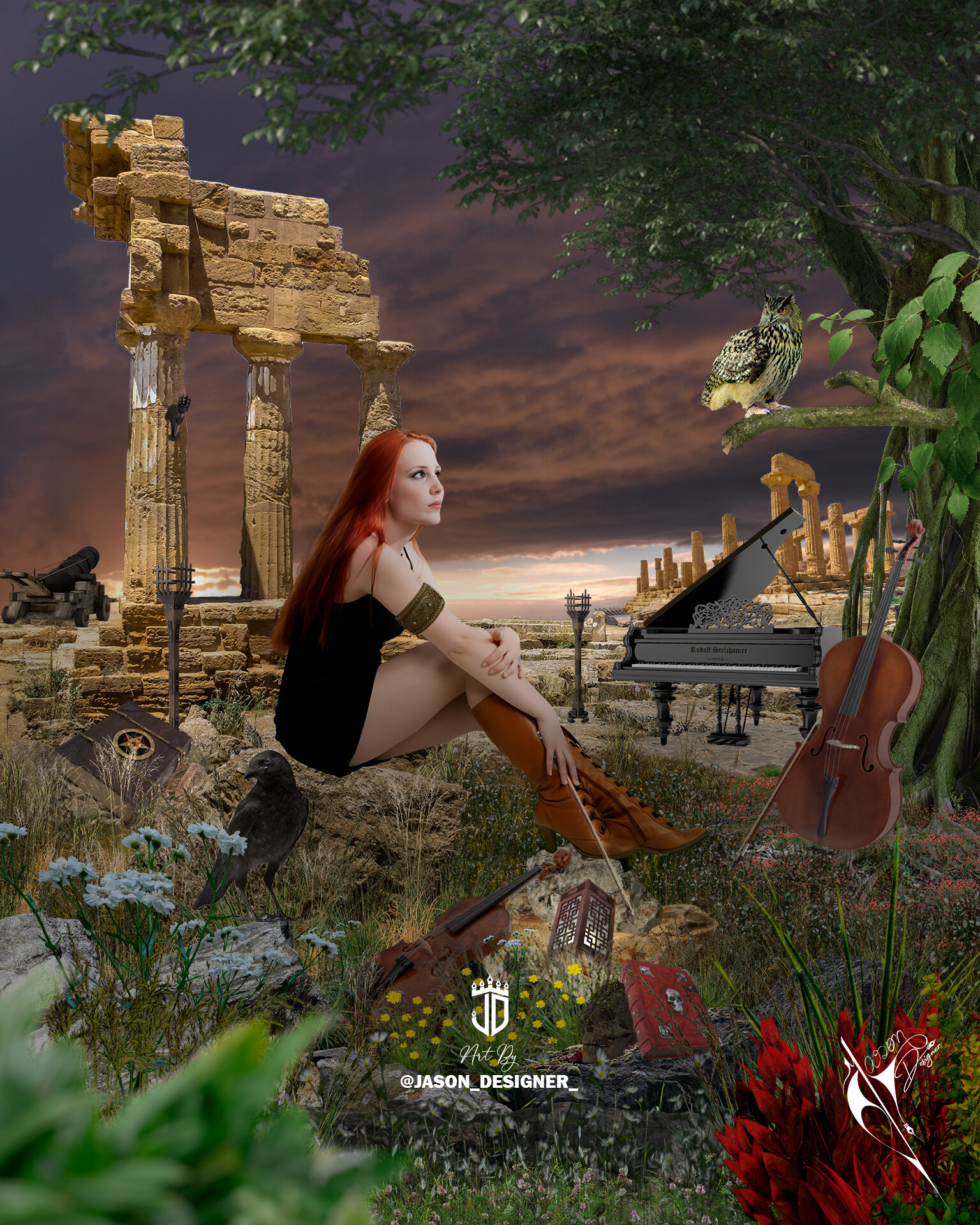 Jason Designer - Artistic and Realistic Composition: Blocking and Setting PHOTOSHOP