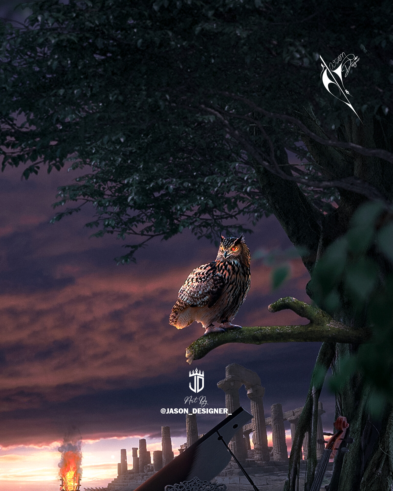 Jason Designer - Artistic and Realistic Composition: Blocking and Setting PHOTOSHOP