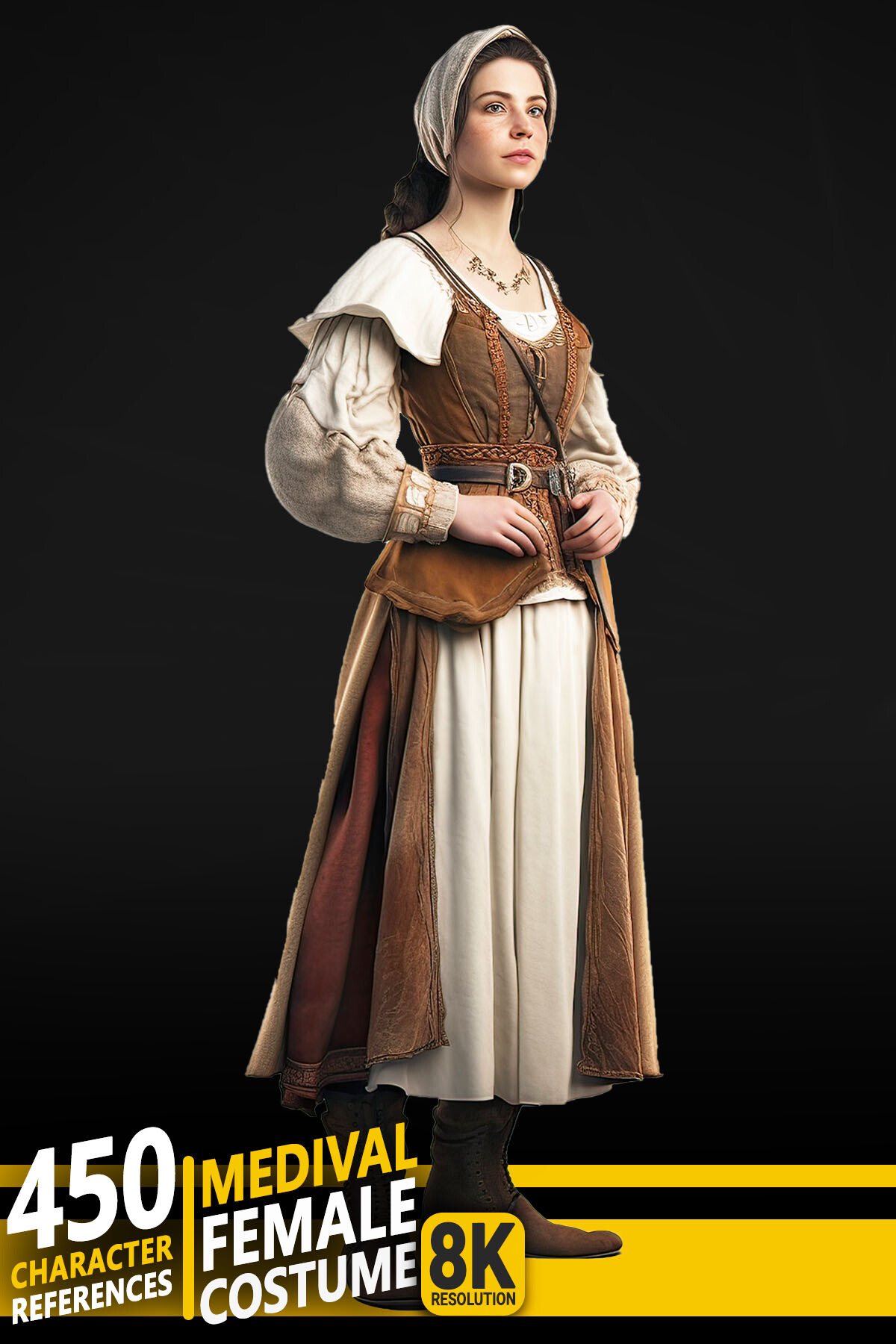 ArtStation - 450 Medieval Female Costume - Character References | 8K Res