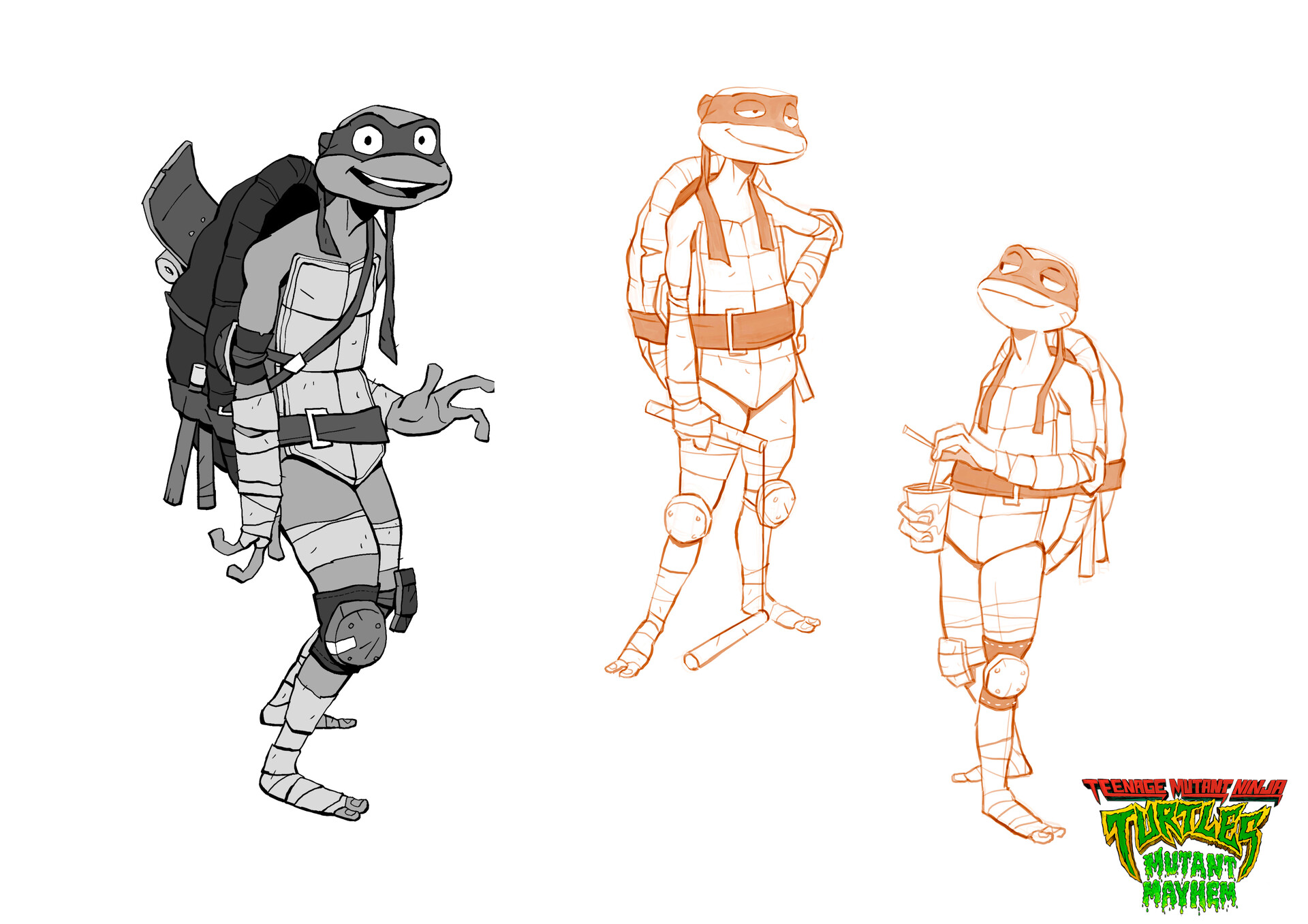 ArtStation - TMNT Mutant Mayhem, closer look on the turtles