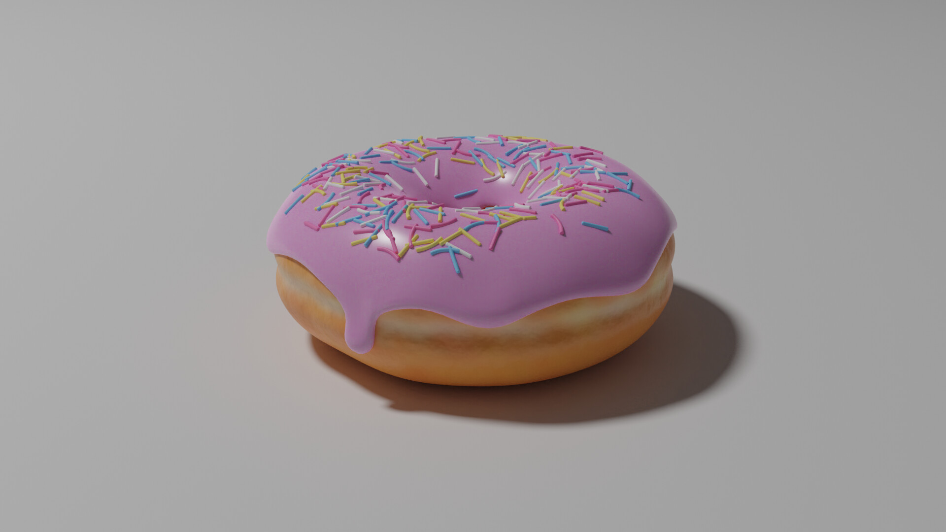 ArtStation - 3D Doughnut (w & wo glaze)