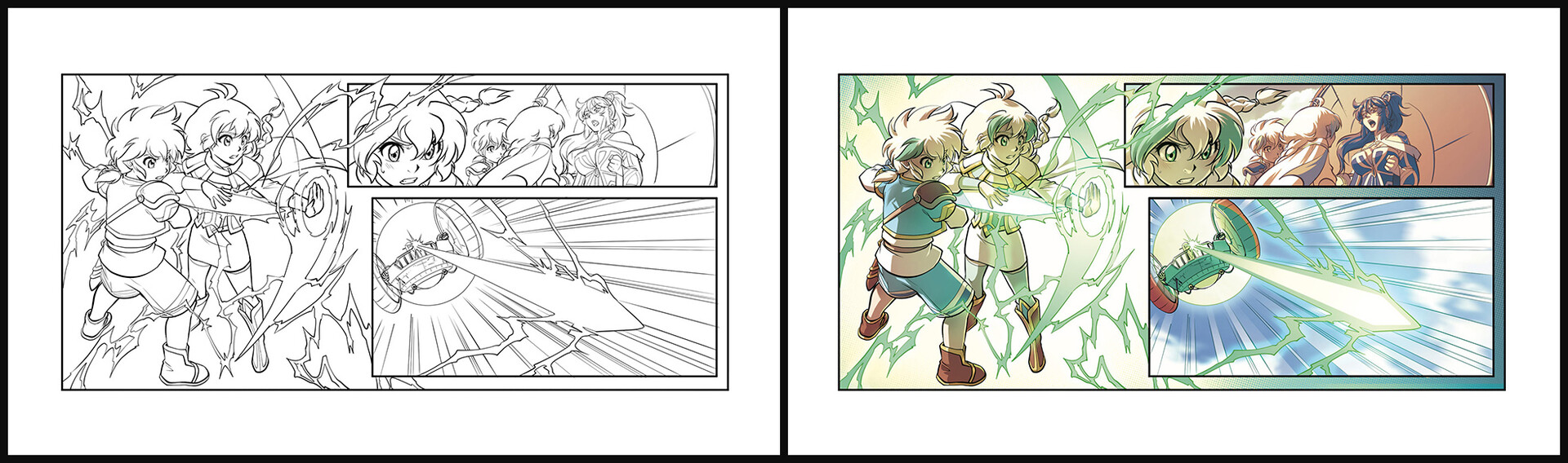 Pop - Les Légendaires Résistance #2 | Comic book colors