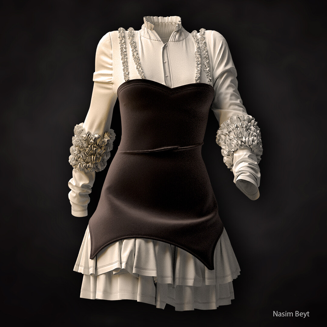 ArtStation - 5 DRESS PACKS (VOL.02). CLO3D, MD PROJECTS+OBJ+FBX