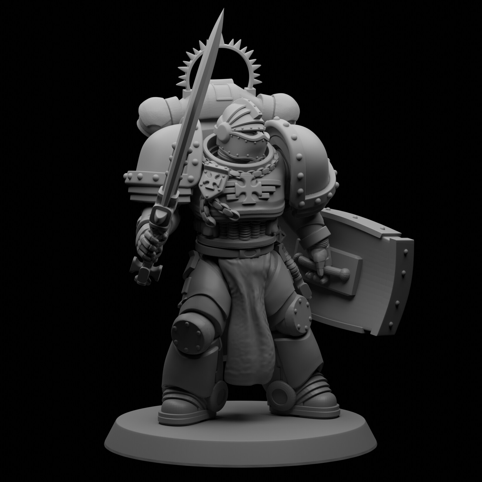 ArtStation - Concept: Space Knights in Power Armour