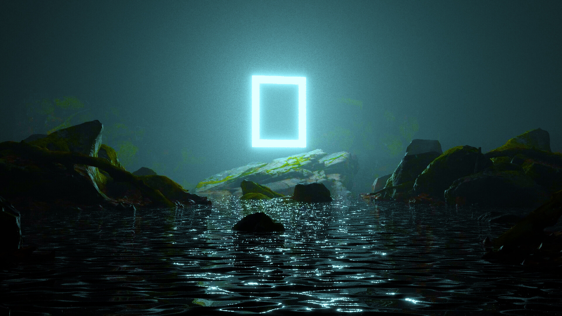 ArtStation - Glowing Environment ll Blender
