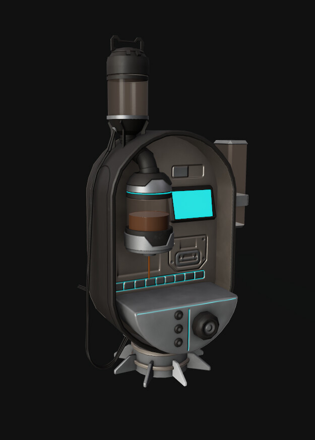 Maria Magdi (Riaa) - stylized sci-fi coffee machines ( ventri company ...