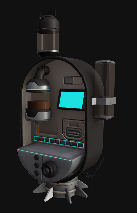 Maria Magdi (Riaa) - stylized sci-fi coffee machines ( ventri company ...