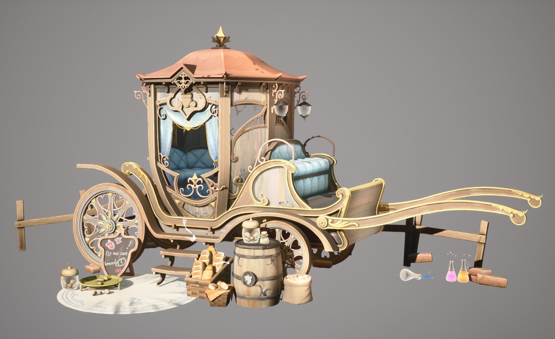 ArtStation - Stylized Carriage Kit