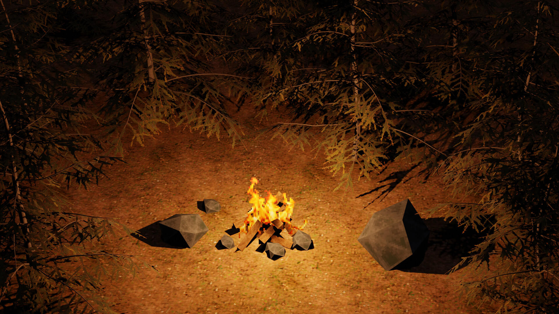 ArtStation - Fire in the forest