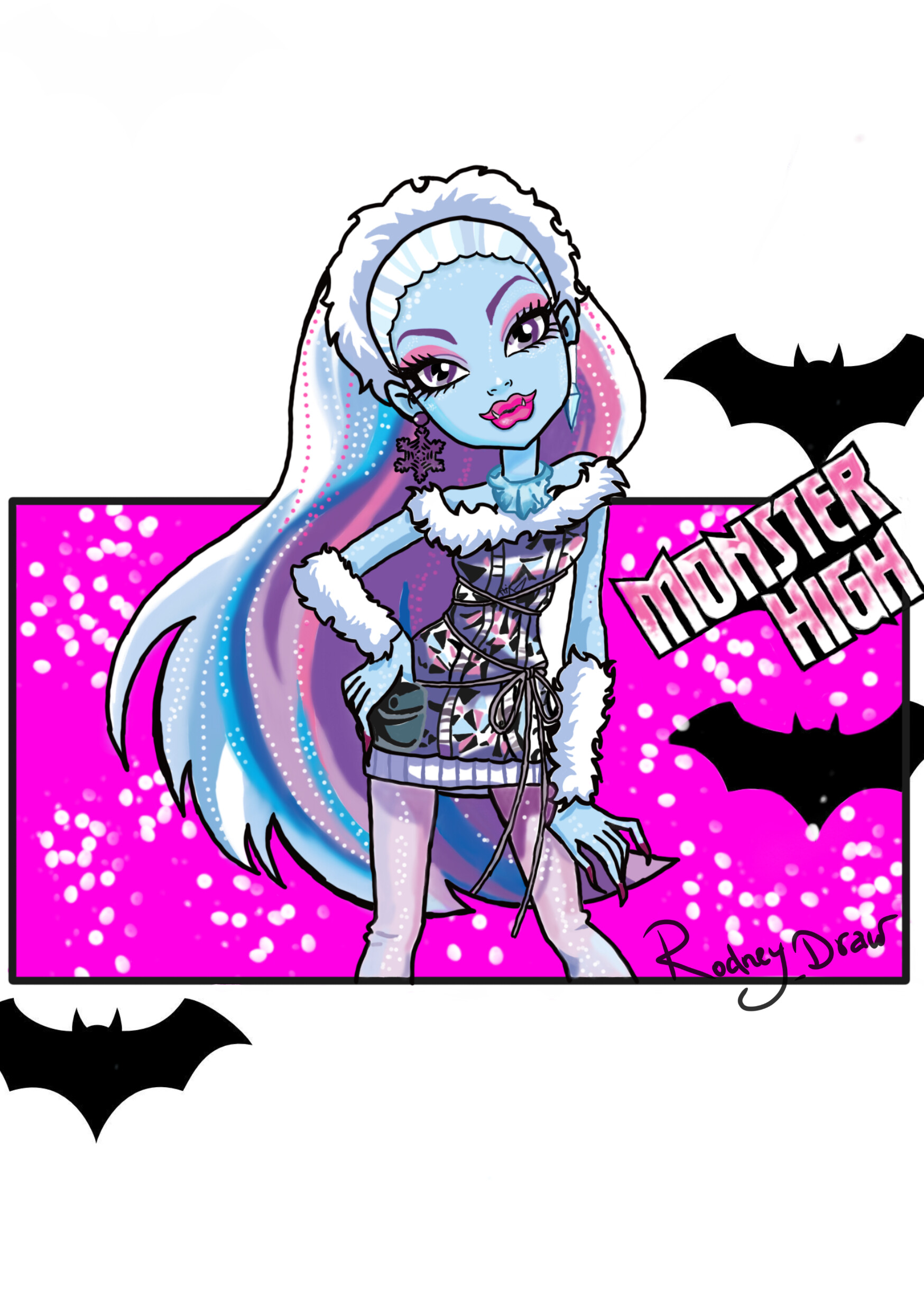 monster high abbey bominable coloring pages