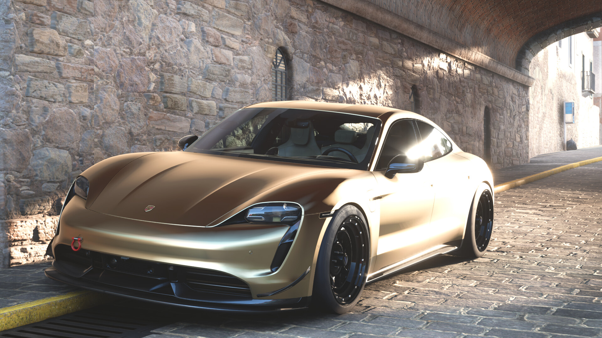 Porsche taycan gold store
