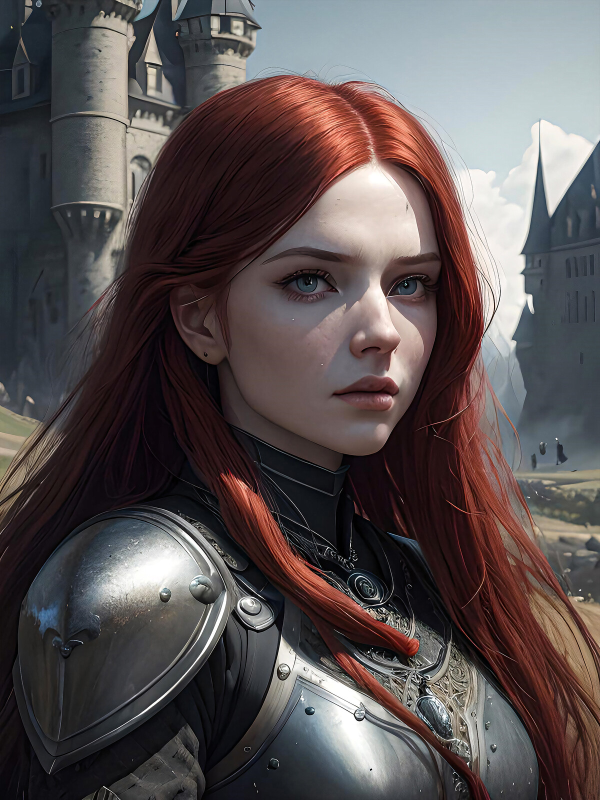 STILL XVII - 100 Medieval Knight Female Characters Illustrations |8K ...