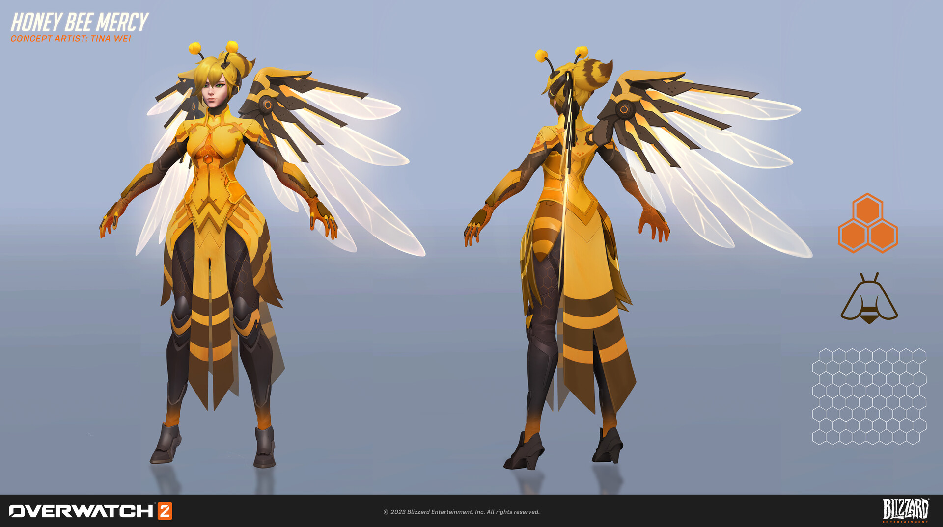 Tina Wei - Overwatch2: Honey Bee Mercy Concept
