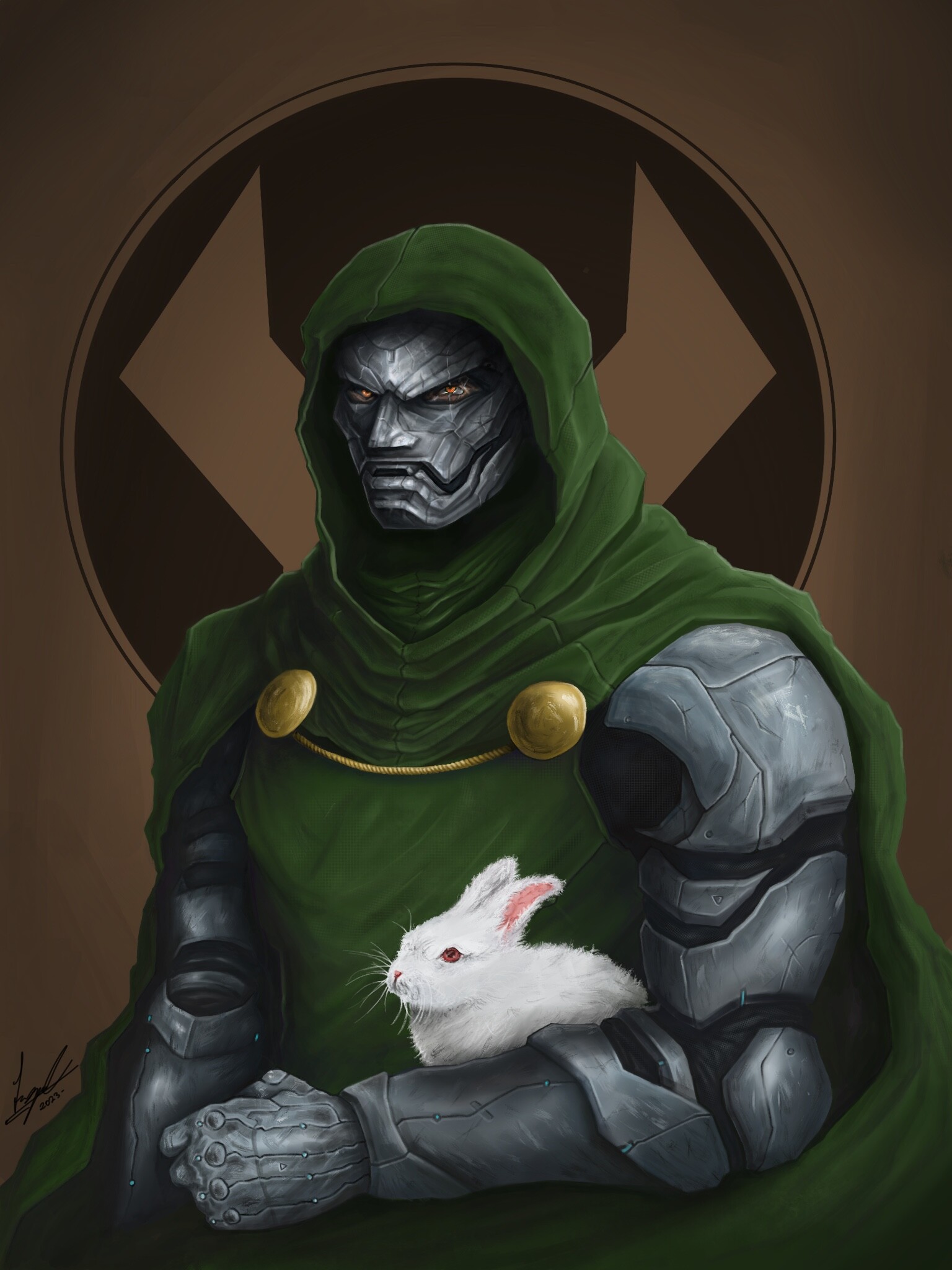 ArtStation - Doctor Doom with rabbit