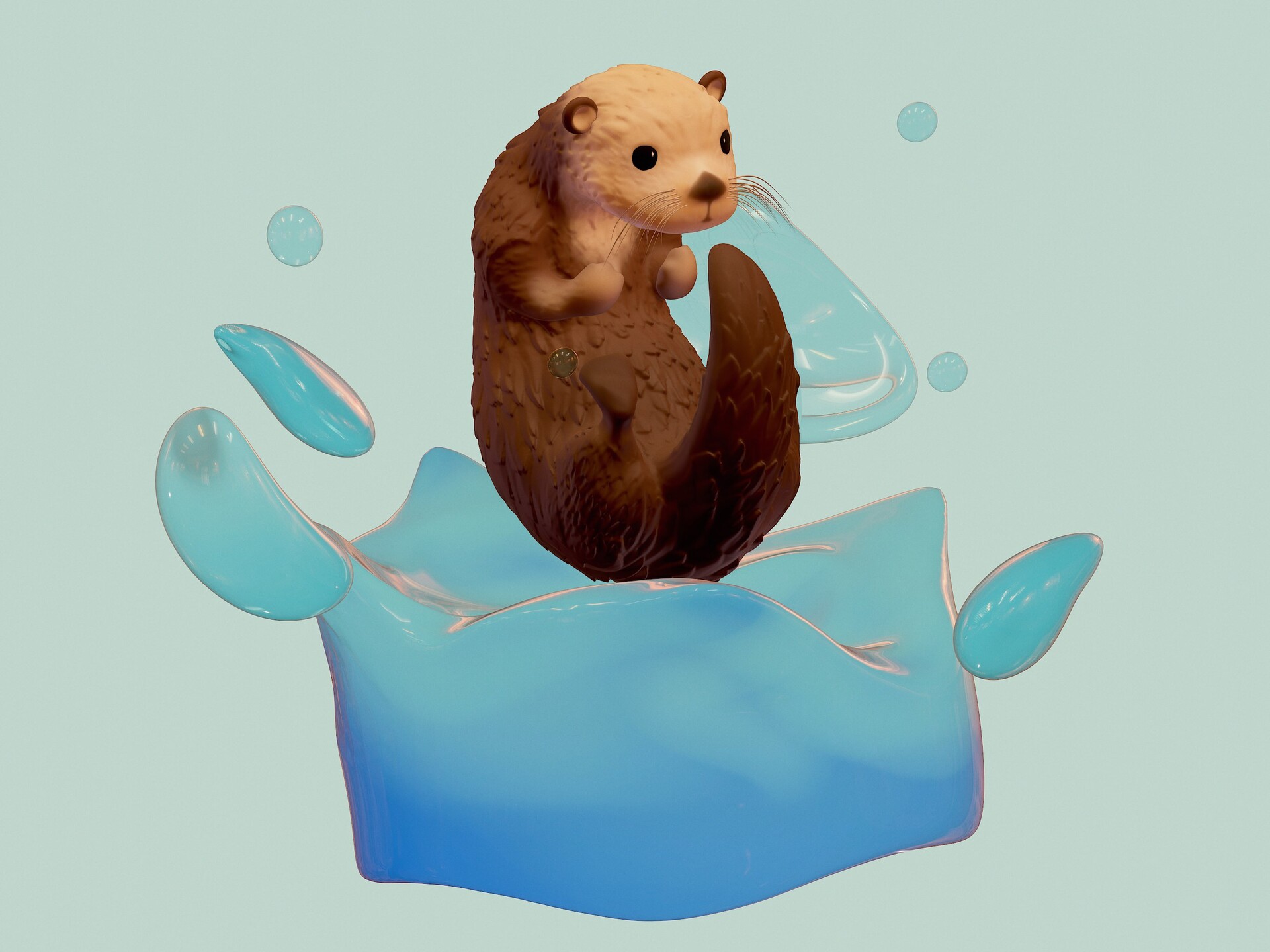 ArtStation - Stylized Otter