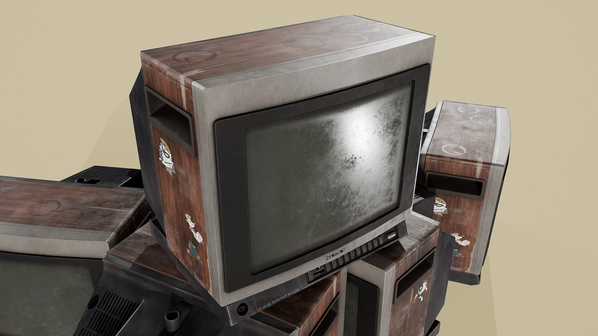 ArtStation - Old CRT TV
