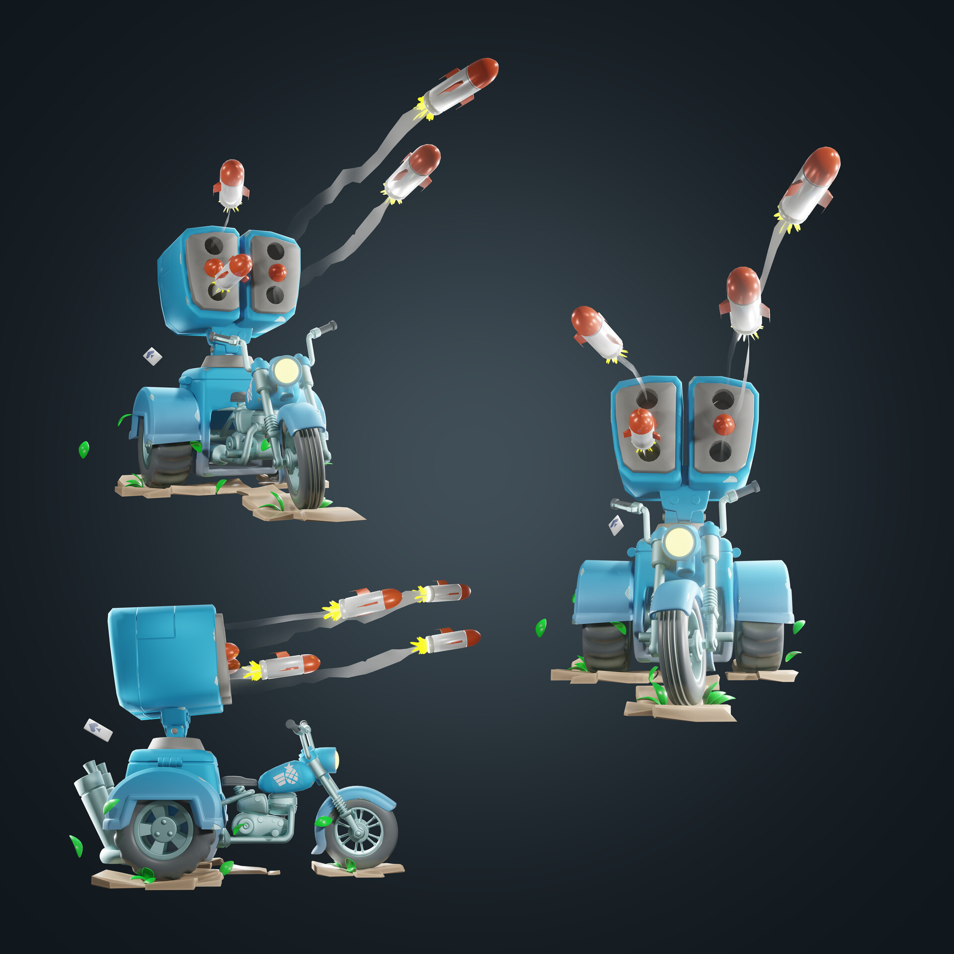 ArtStation - Boombeach Rocket Trike Fanart