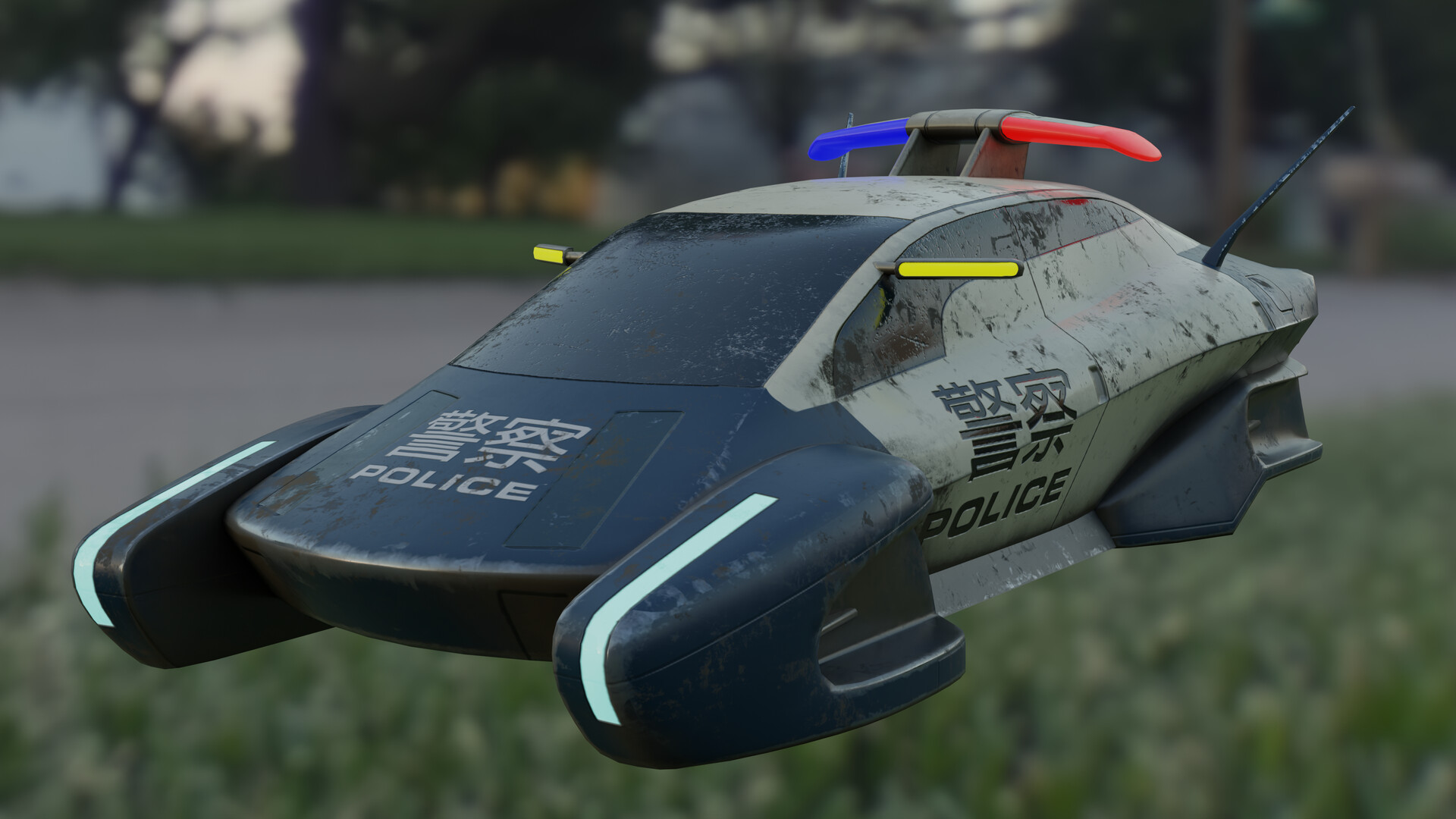 ArtStation - Futuristic police car